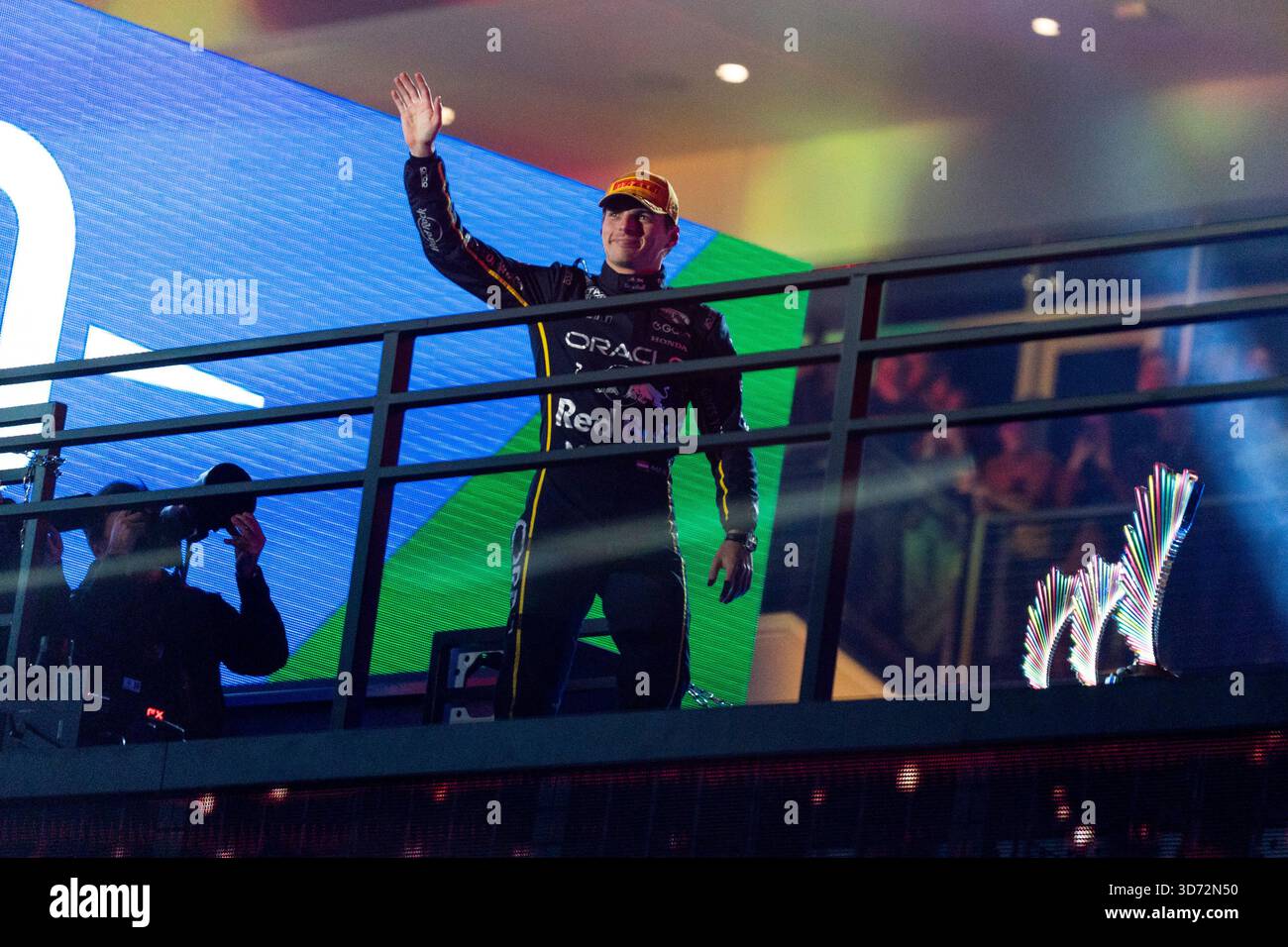 Dutch Formula One driver Max Verstappen of Red Bull Racing arrives on ...