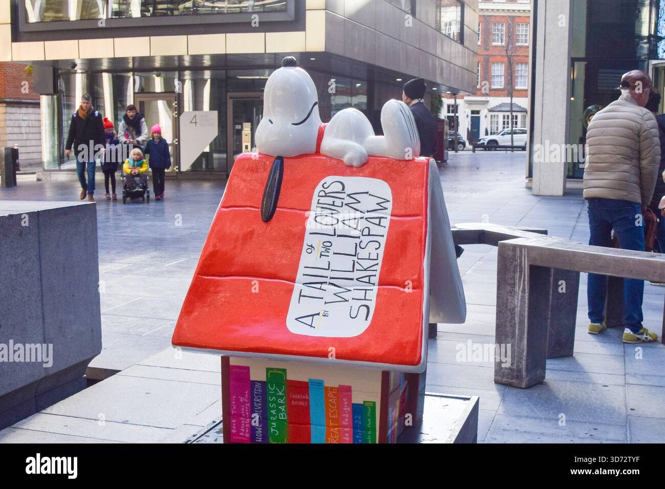 London, UK. 23rd November 2025. A Snoopy sculpture, one of 12 ...