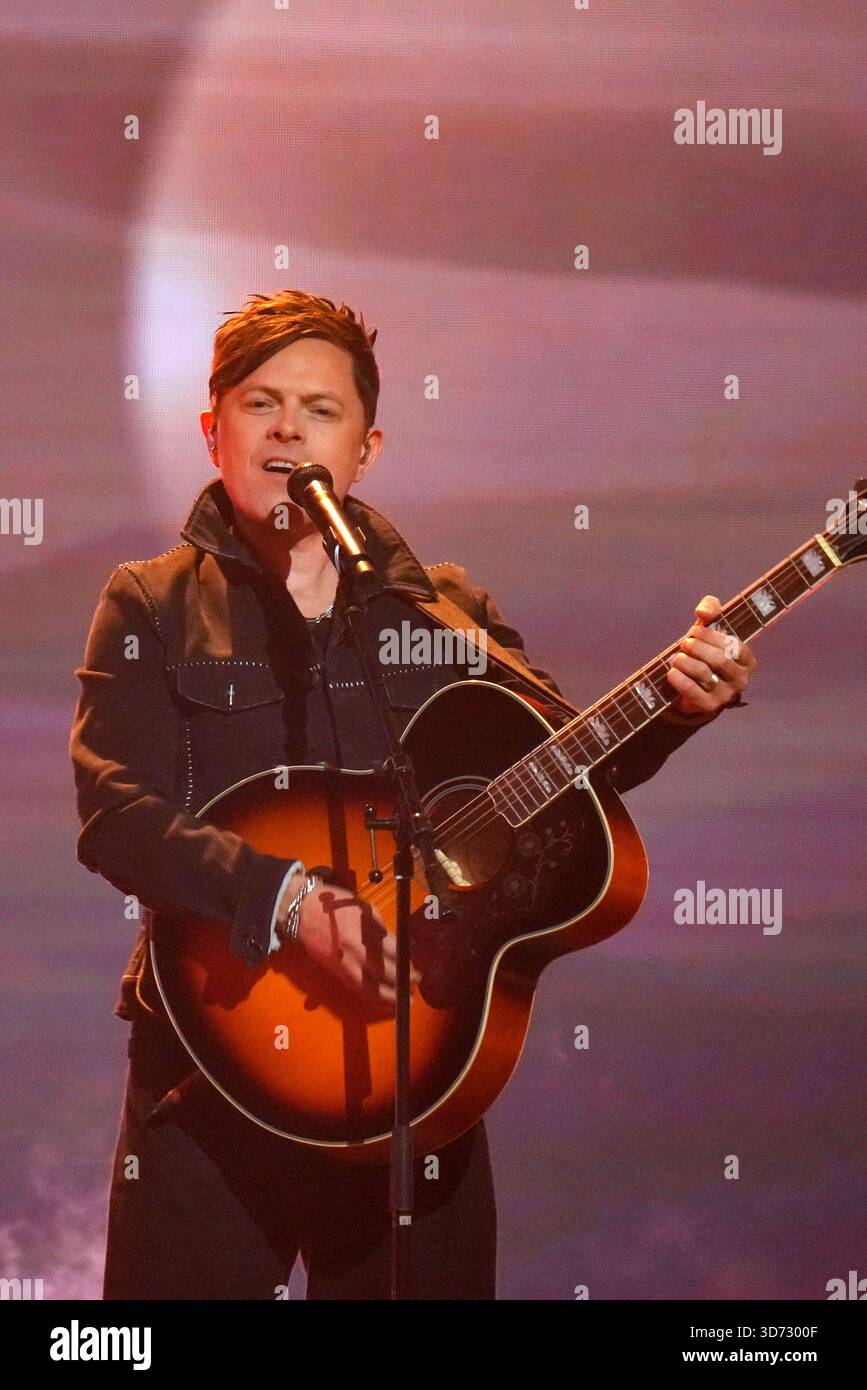 Michael Patrick Kelly during the „Die Giovanni Zarrella Show“ at Baden Arena on November, 22 ...