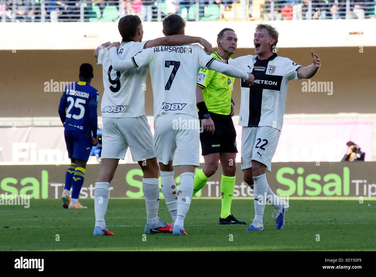 PARMA CELEBRATION IN THE END during the Serie A soccer match between ...