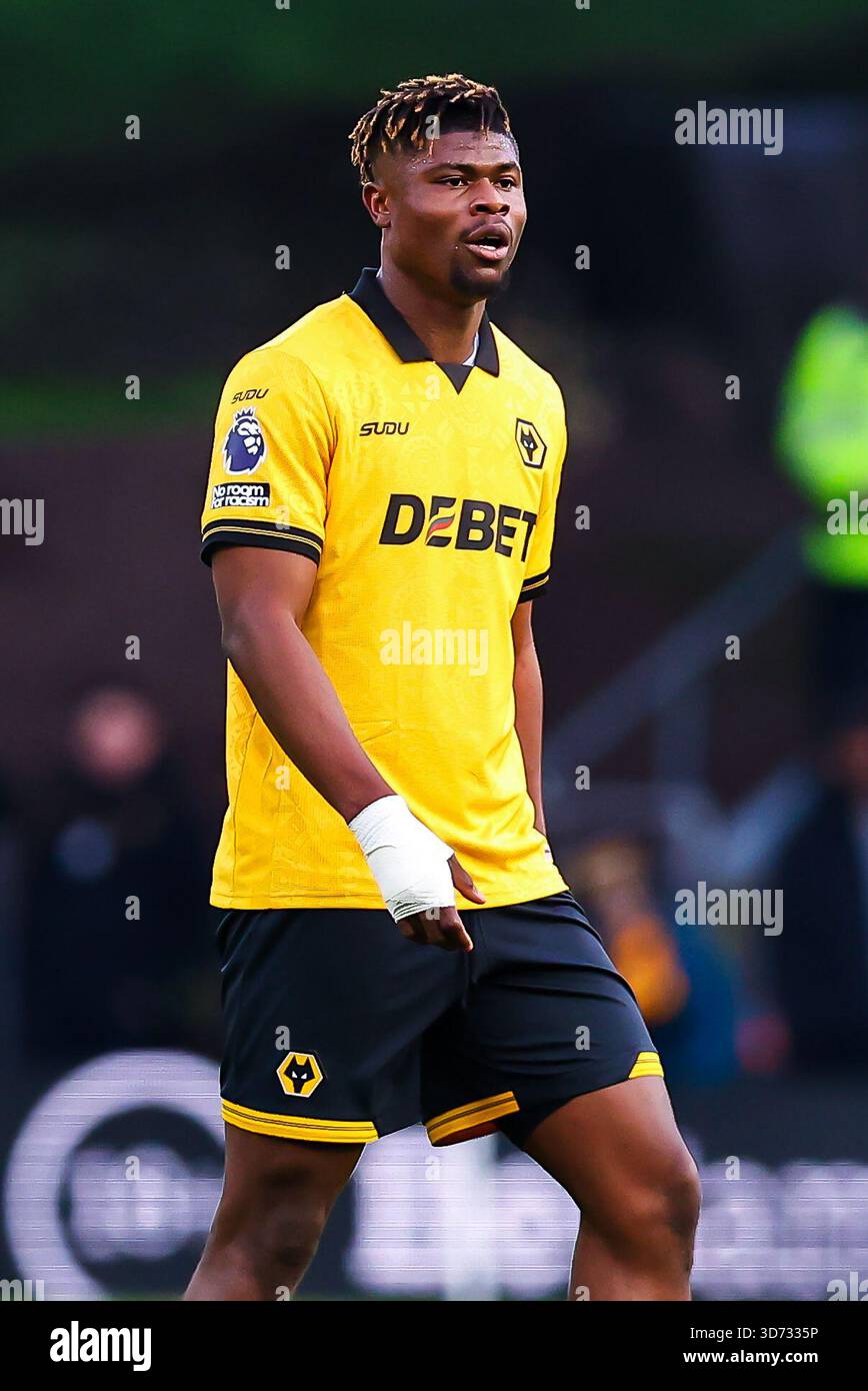 Emmanuel Agbadou of Wolverhampton Wanderers during the Wolverhampton ...