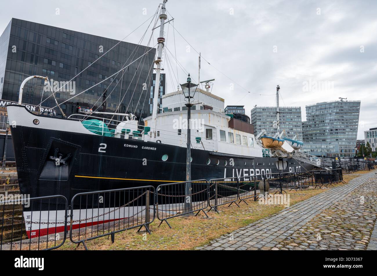 Liverpool, UK- July 18, 2025; The Edmund Gardner Pilot Boat at Albert ...
