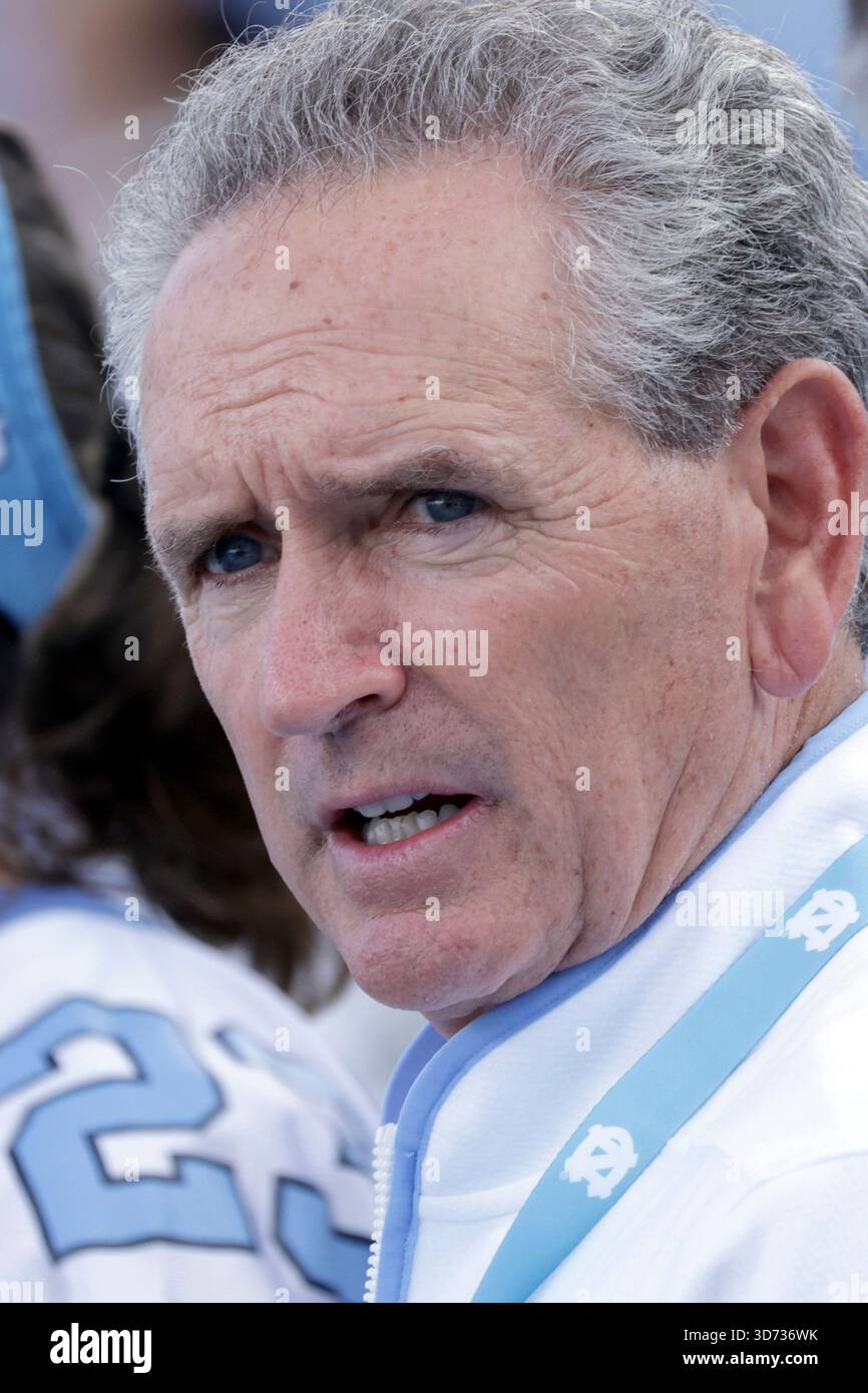 North Carolina athletic director Bubba Cunningham on the sidelines ...