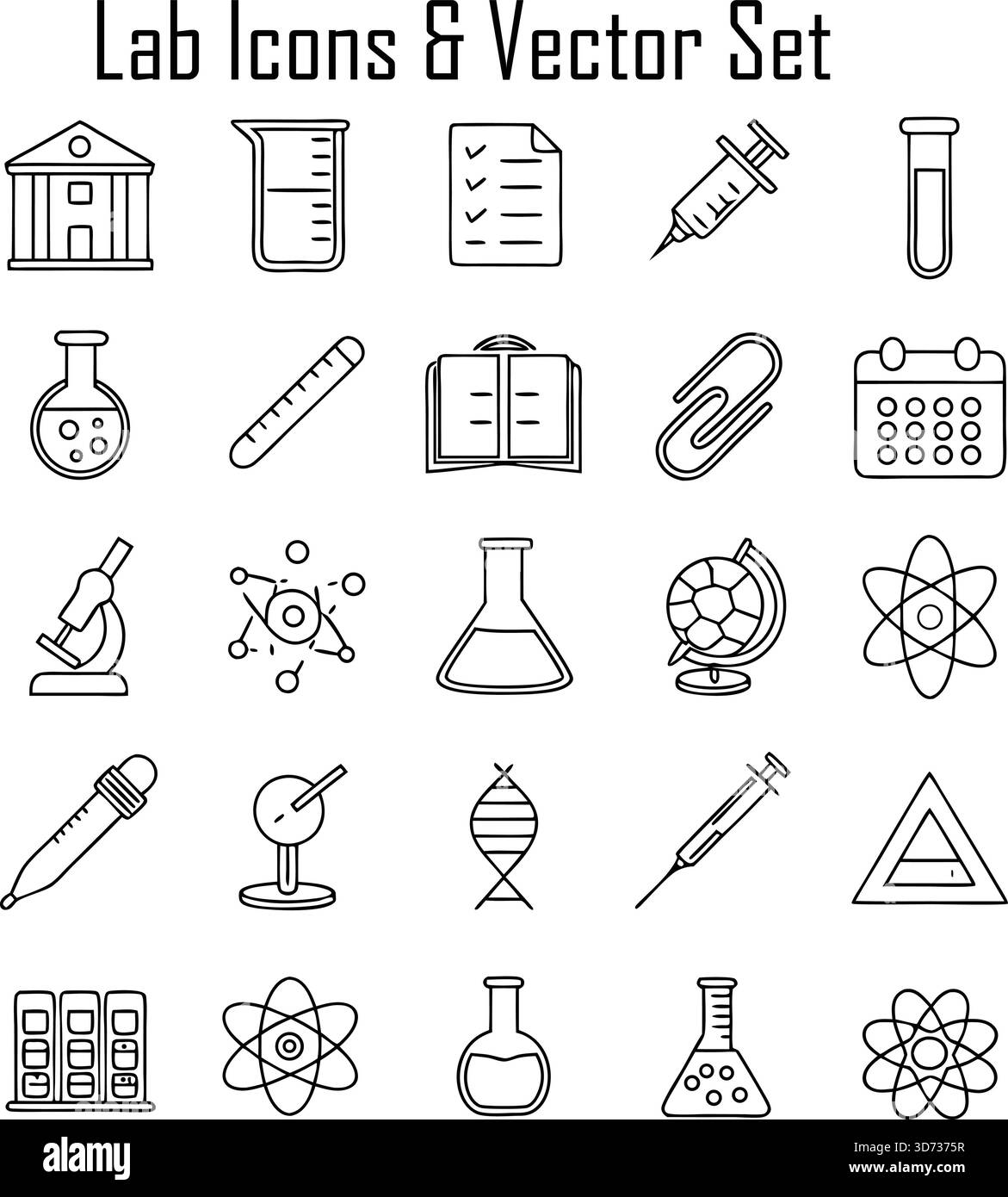 Laboratory scientific equipment Stock Vector Images - Alamy