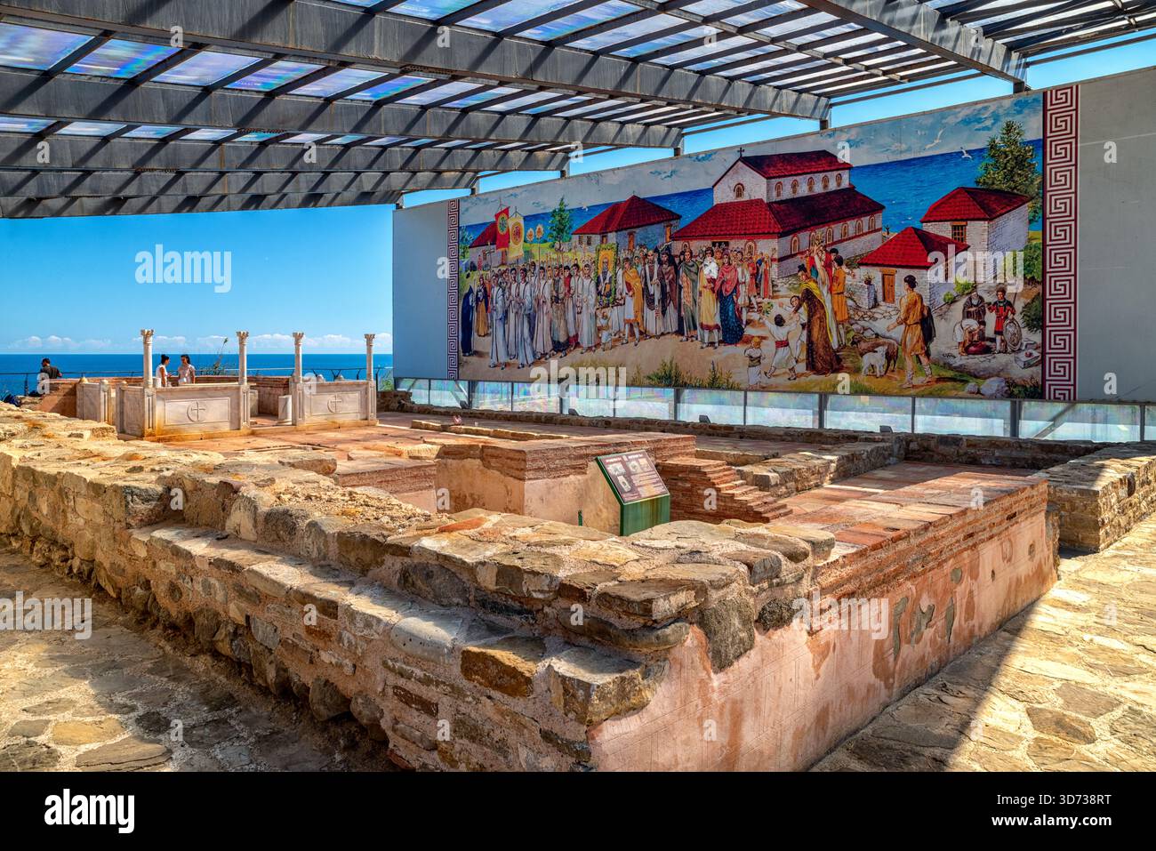Byala, Bulgaria - September 21, 2025: Early Christian basilica remains ...