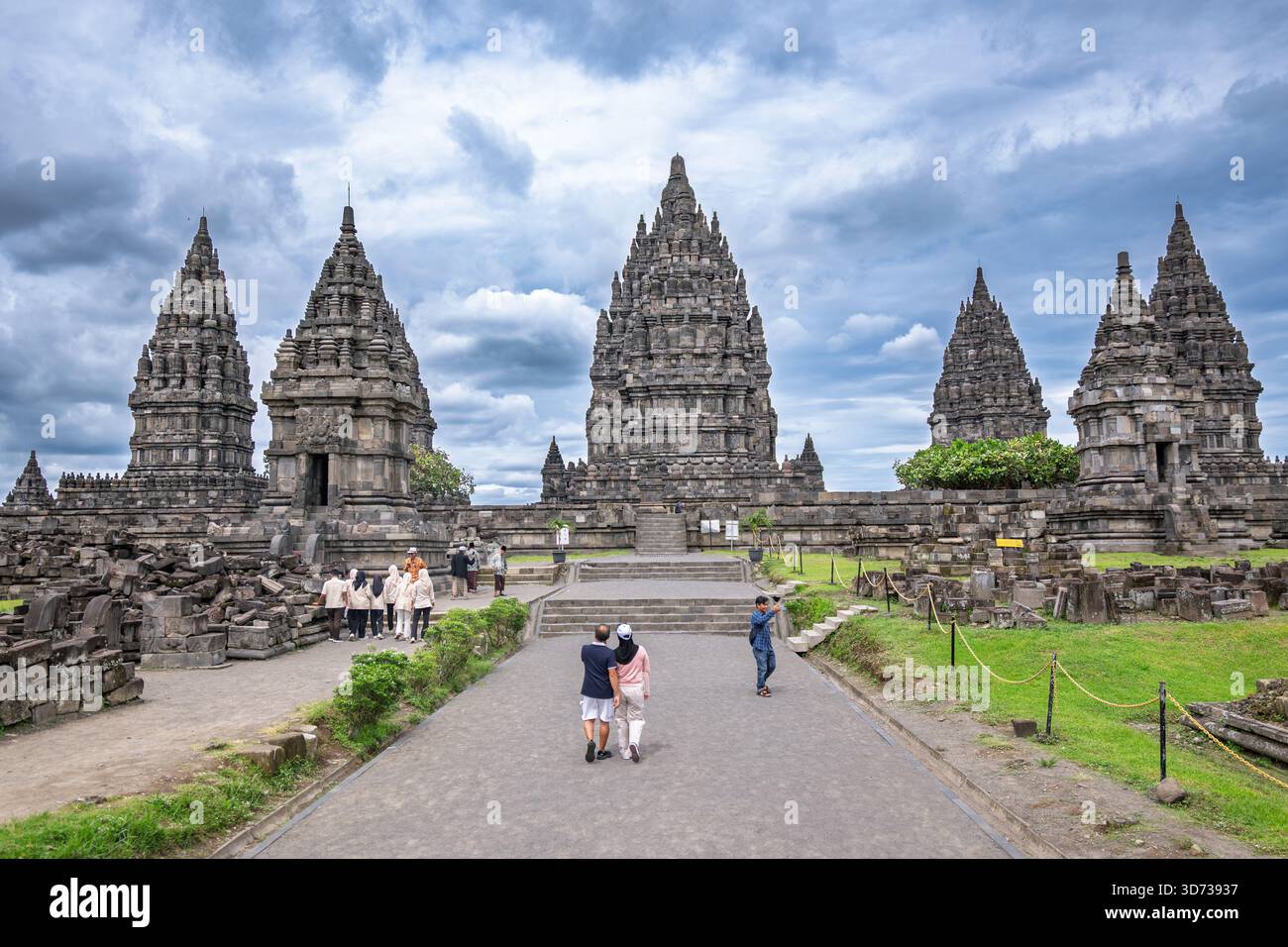 Yogyakarta Indonesia 12 11 2025 – Tourists exploring the Prambanan ...
