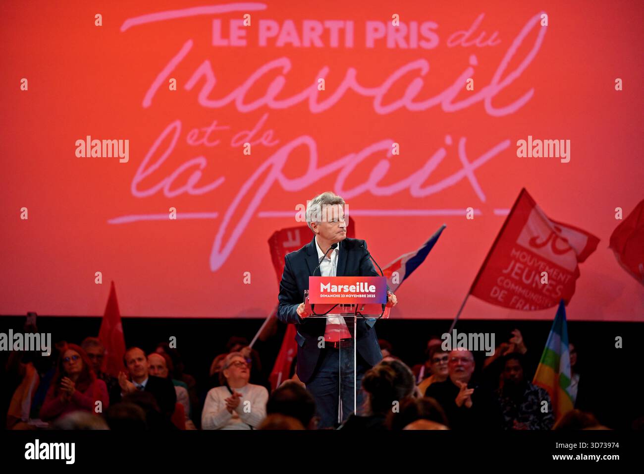 Meeting of Fabien Roussel of the PCF (French Communist Party) at Parc ...