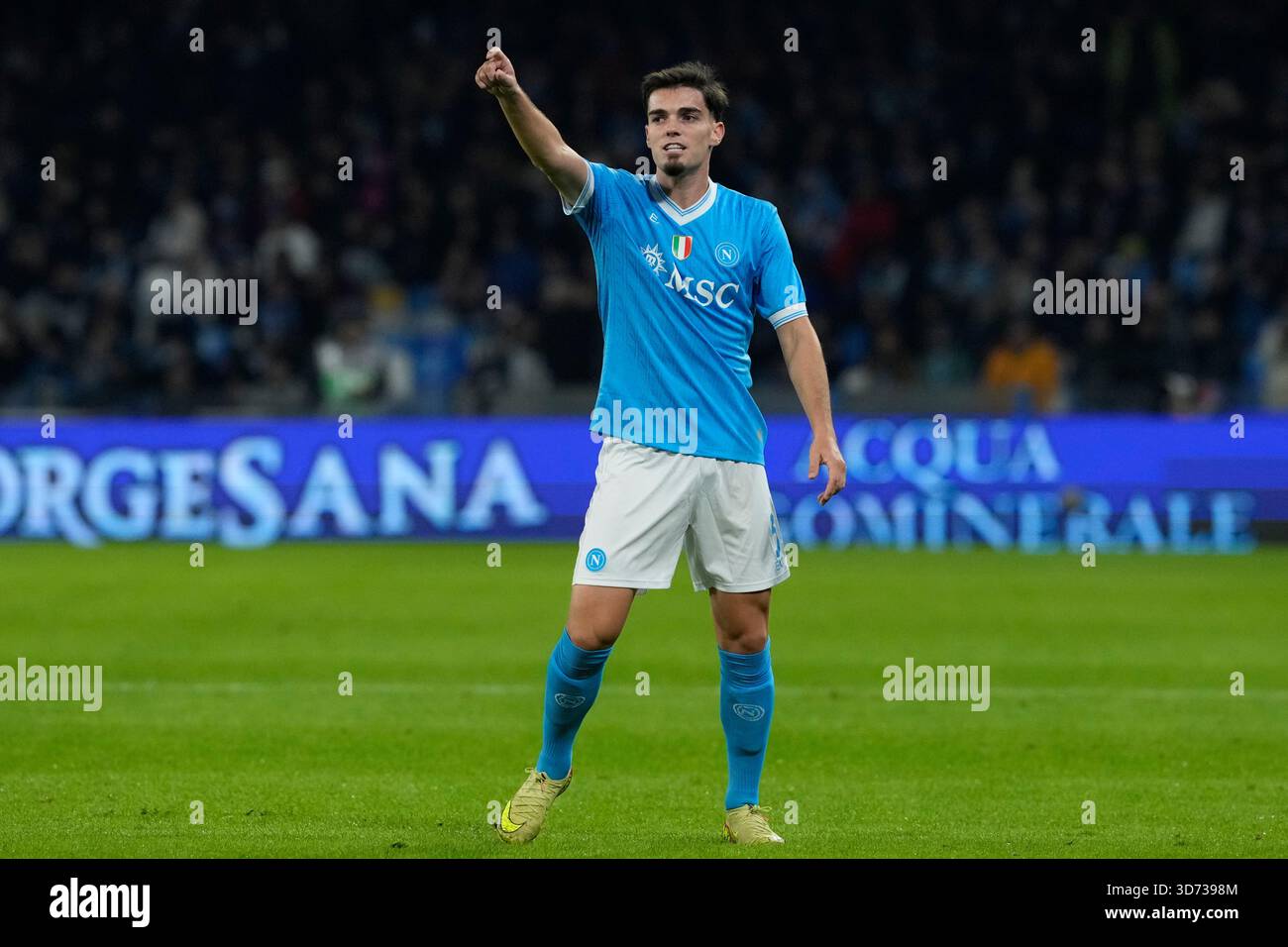 Naples, Italy. 22 Nov, 2025. Miguel Gutierrez of SSC Napoli during the ...