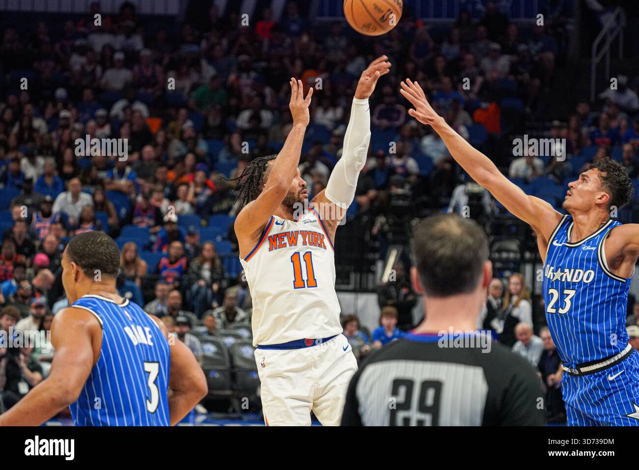 Orlando, Florida, USA, November 22, 2025, New York Knicks guard Jalen ...
