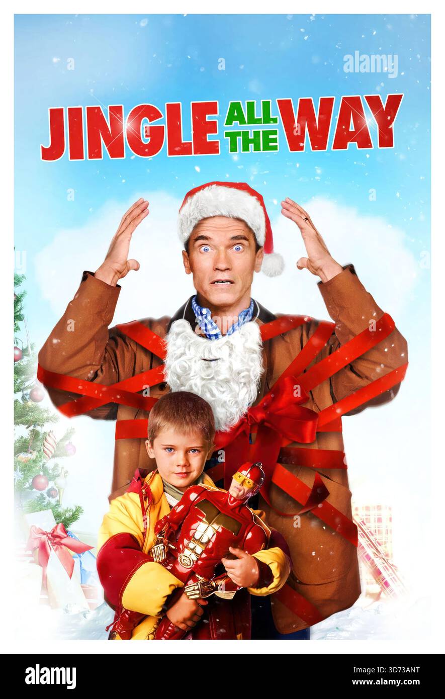 ARNOLD SCHWARZENEGGER and JAKE LLOYD in JINGLE ALL THE WAY (1996 ...