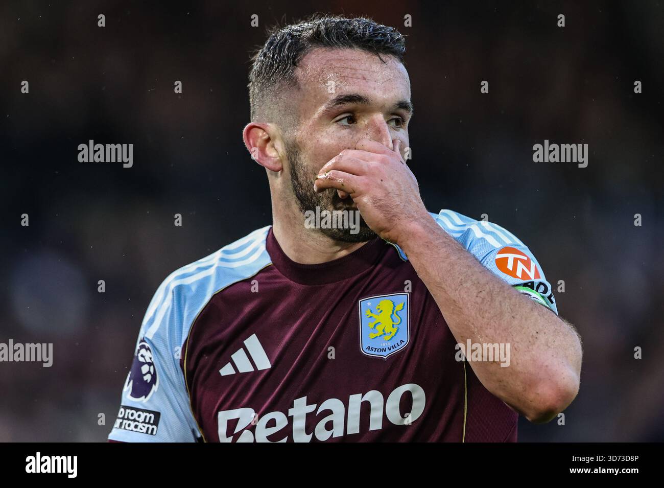 John McGinn of Aston Villa during the Premier League match Leeds United ...