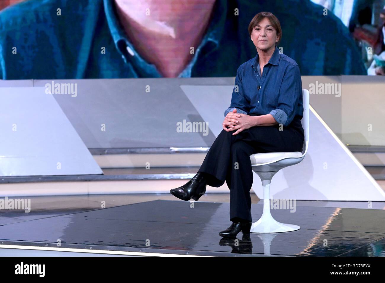 Milan, TV Show "TV Talk", Rai 3 - Daria Bignardi Stock Photo - Alamy