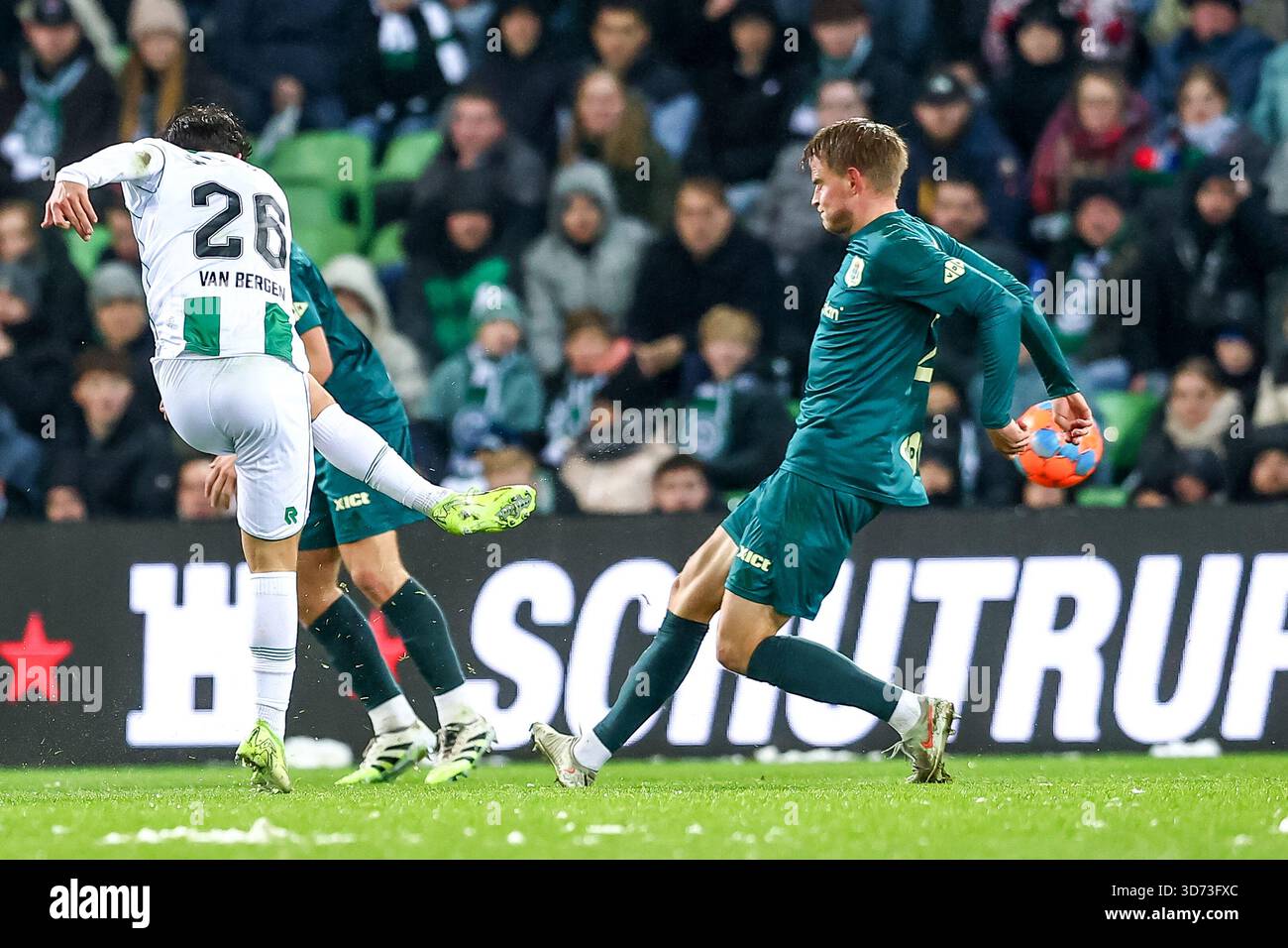GRONINGEN, NETHERLANDS - NOVEMBER 23: Thom van Bergen of FC Groningen ...