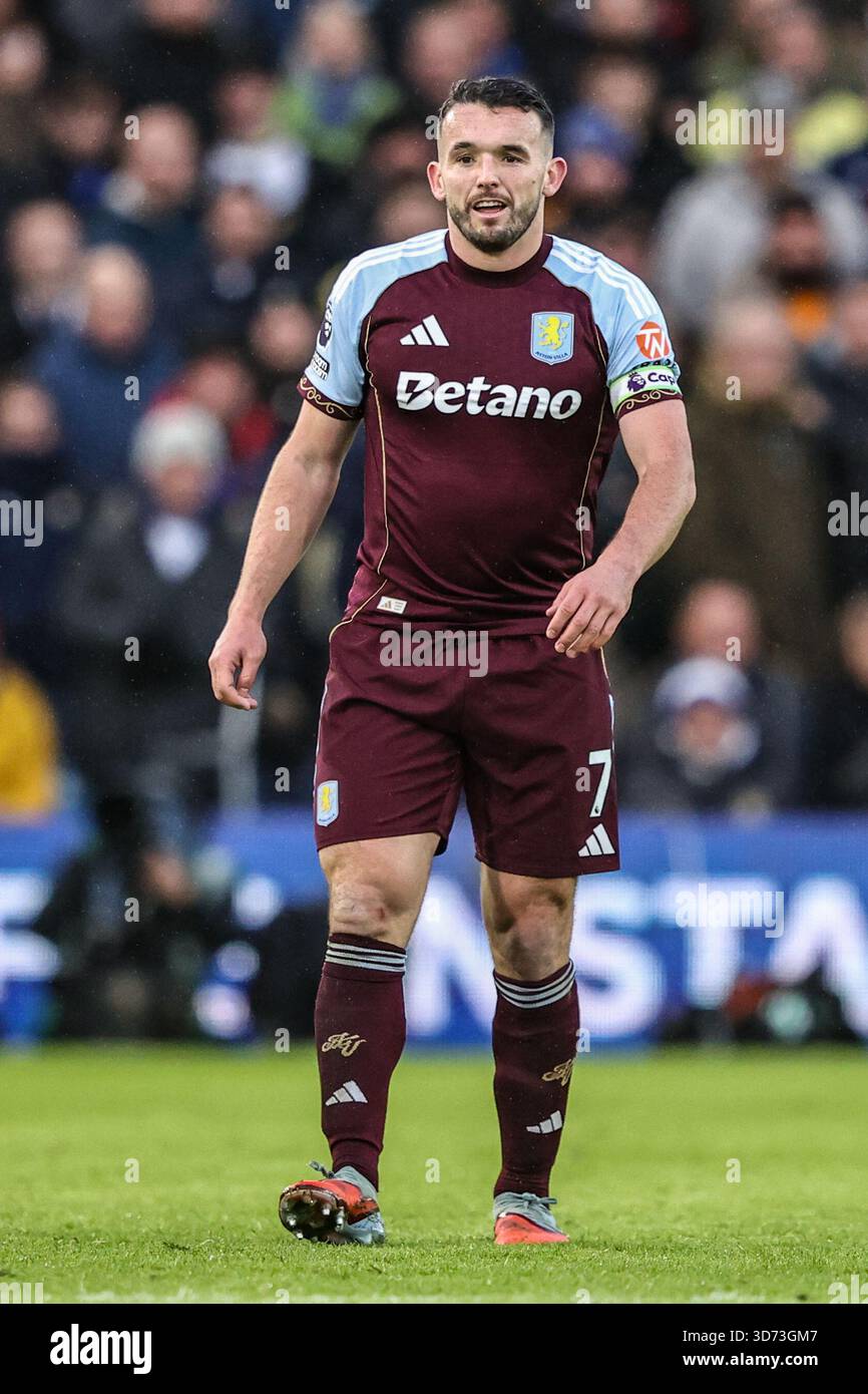 John McGinn of Aston Villa during the Premier League match Leeds United ...