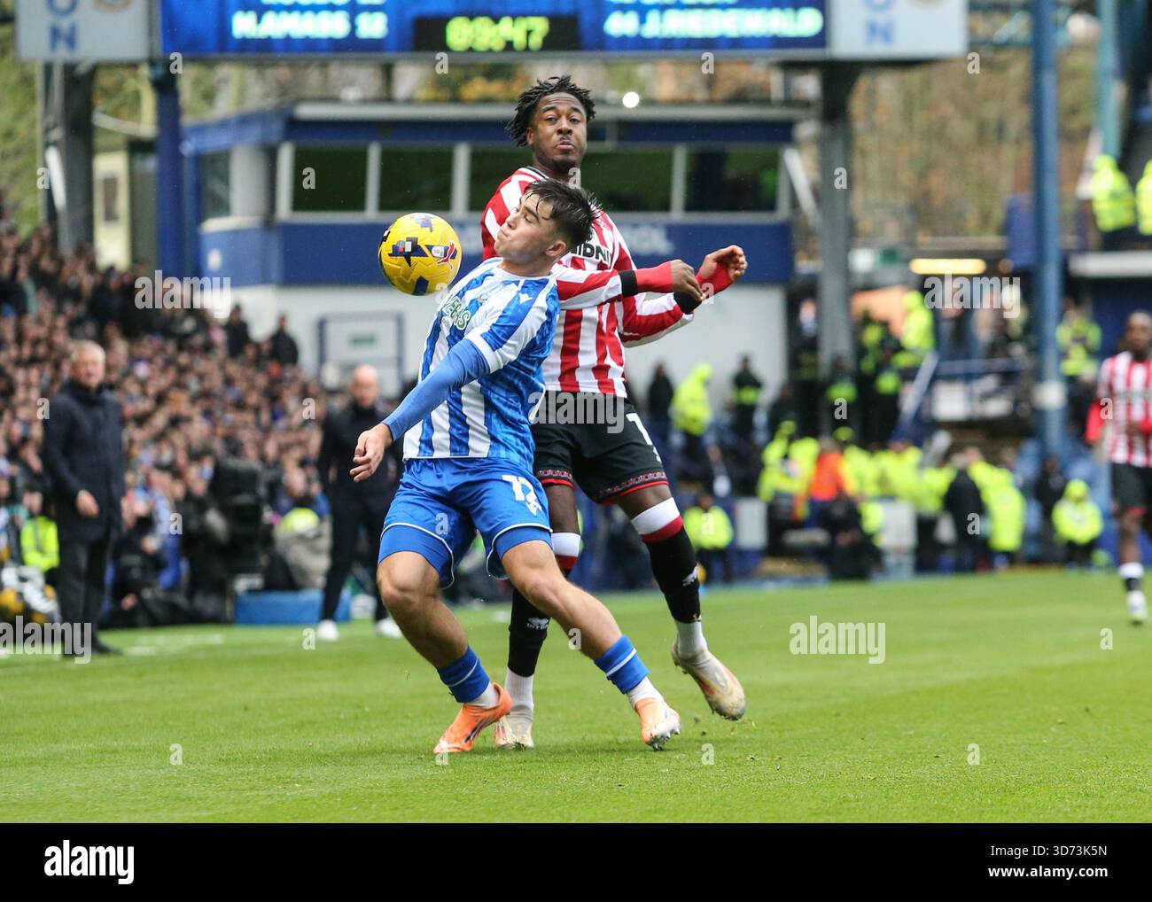 Harry Amass of Sheffield Wednesday controls the ball during the Sky Bet ...
