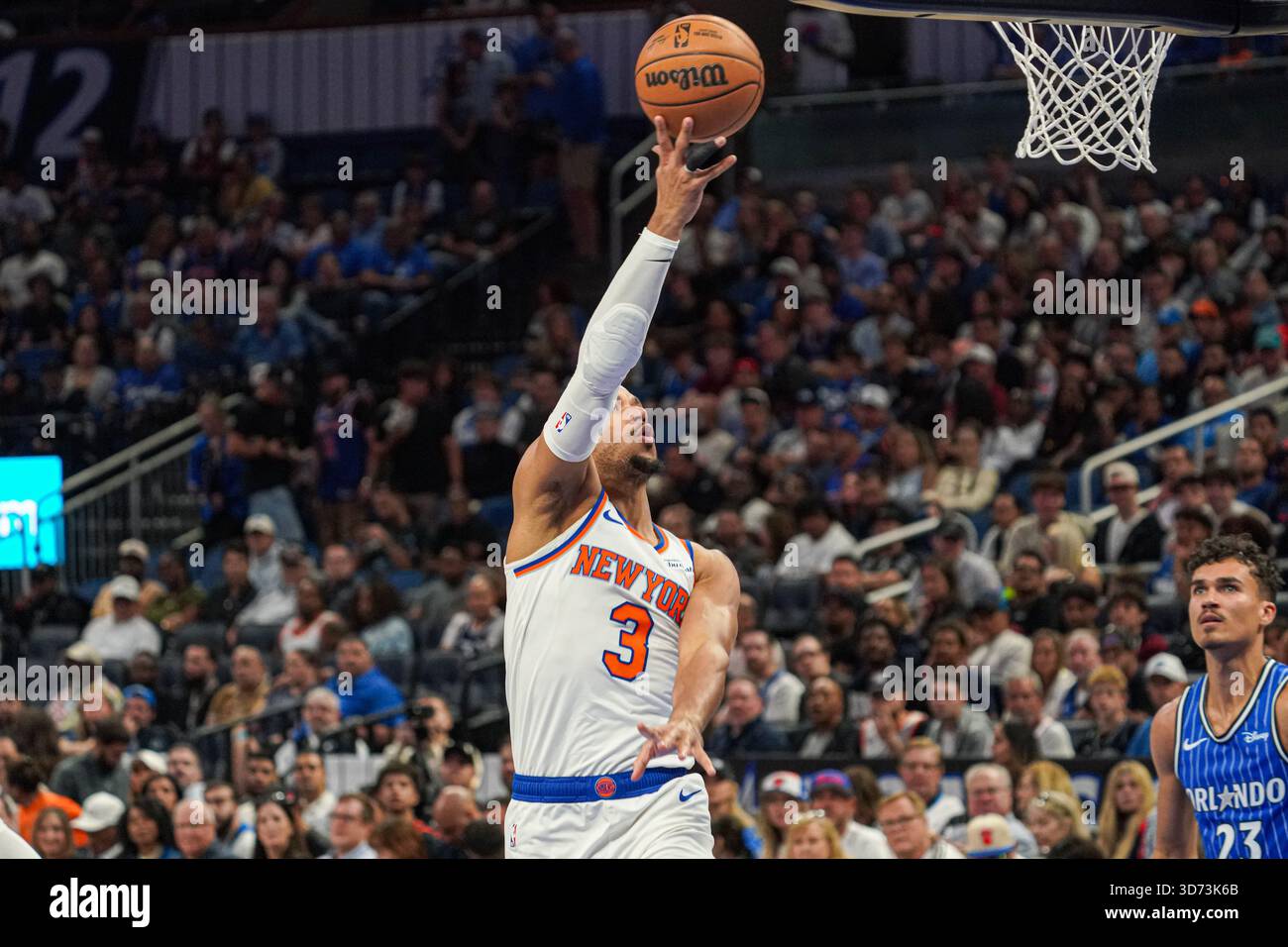 Orlando, Florida, USA, November 22, 2025, New York Knicks guard Josh ...