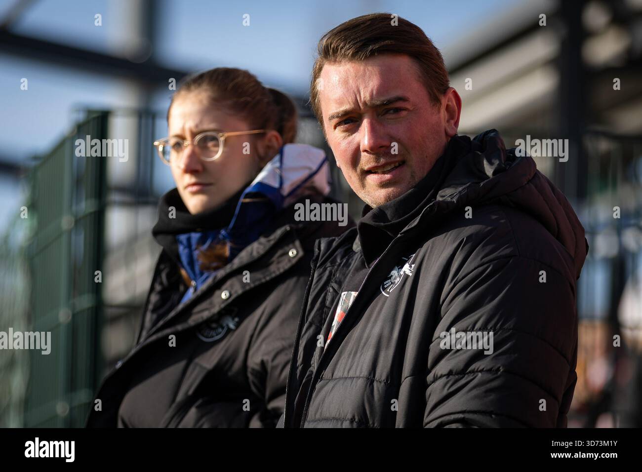 Leipzig, Germany. 23rd, November 2025. Head coach Jonas Stephan of RB Leipzig seen at the Frauen ...