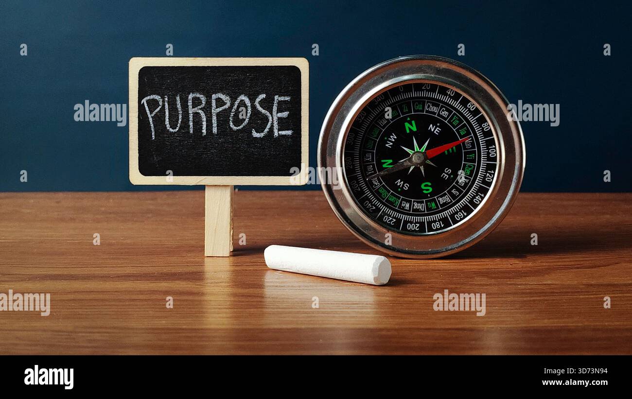 Purpose Concept: Finding Life Direction, Business Mission, Goal Setting ...