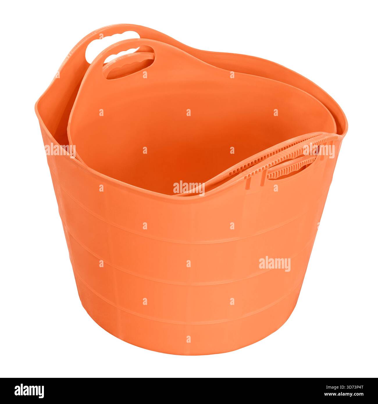 Stack of plastic buckets Cut Out Stock Images & Pictures - Alamy