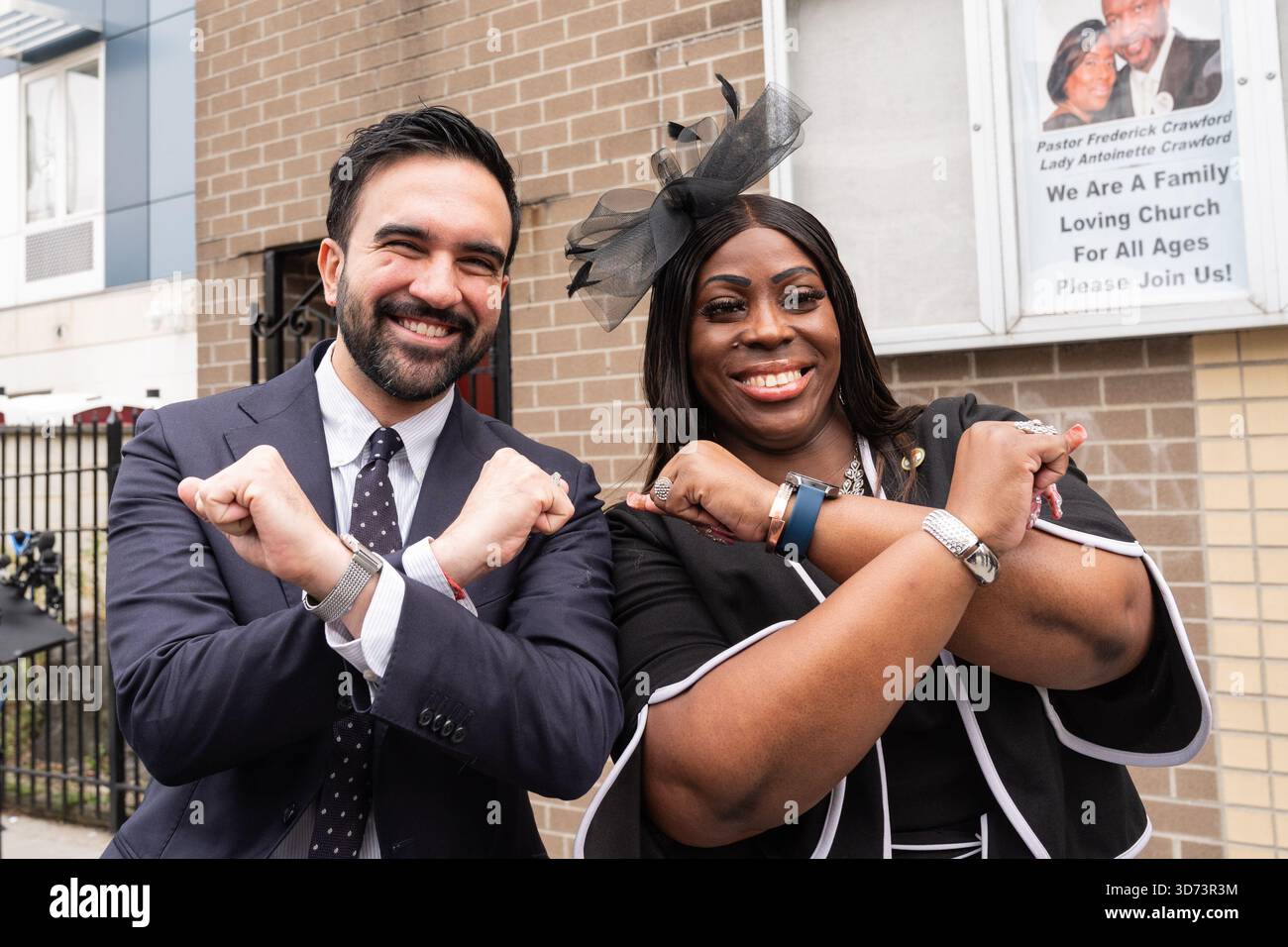 New York, NY, November 23, 2025: Mayor-elect Zohran Mamdani and Bronx ...