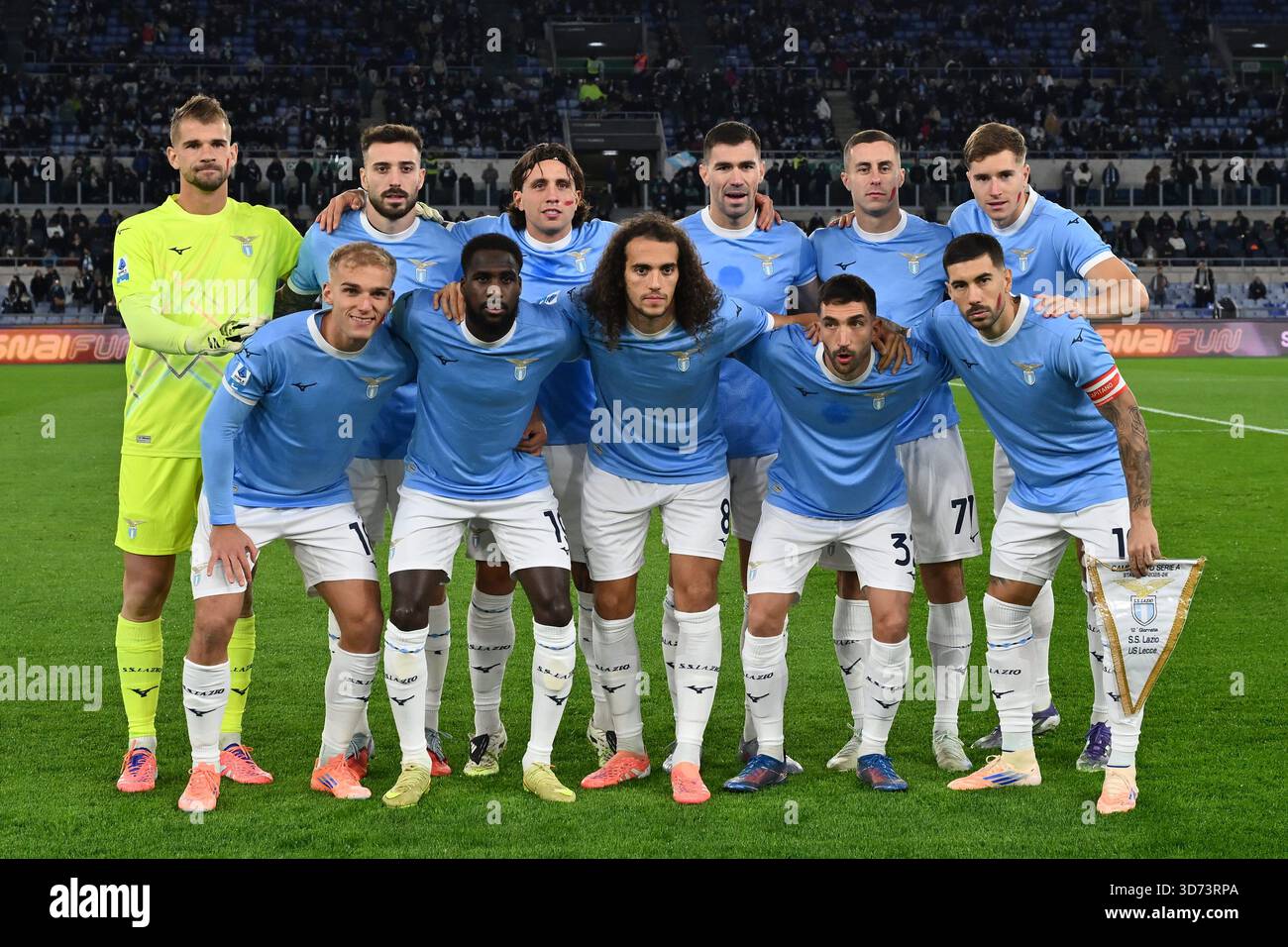 S.S. Lazio players pose for a team photo during the 12th day of the ...