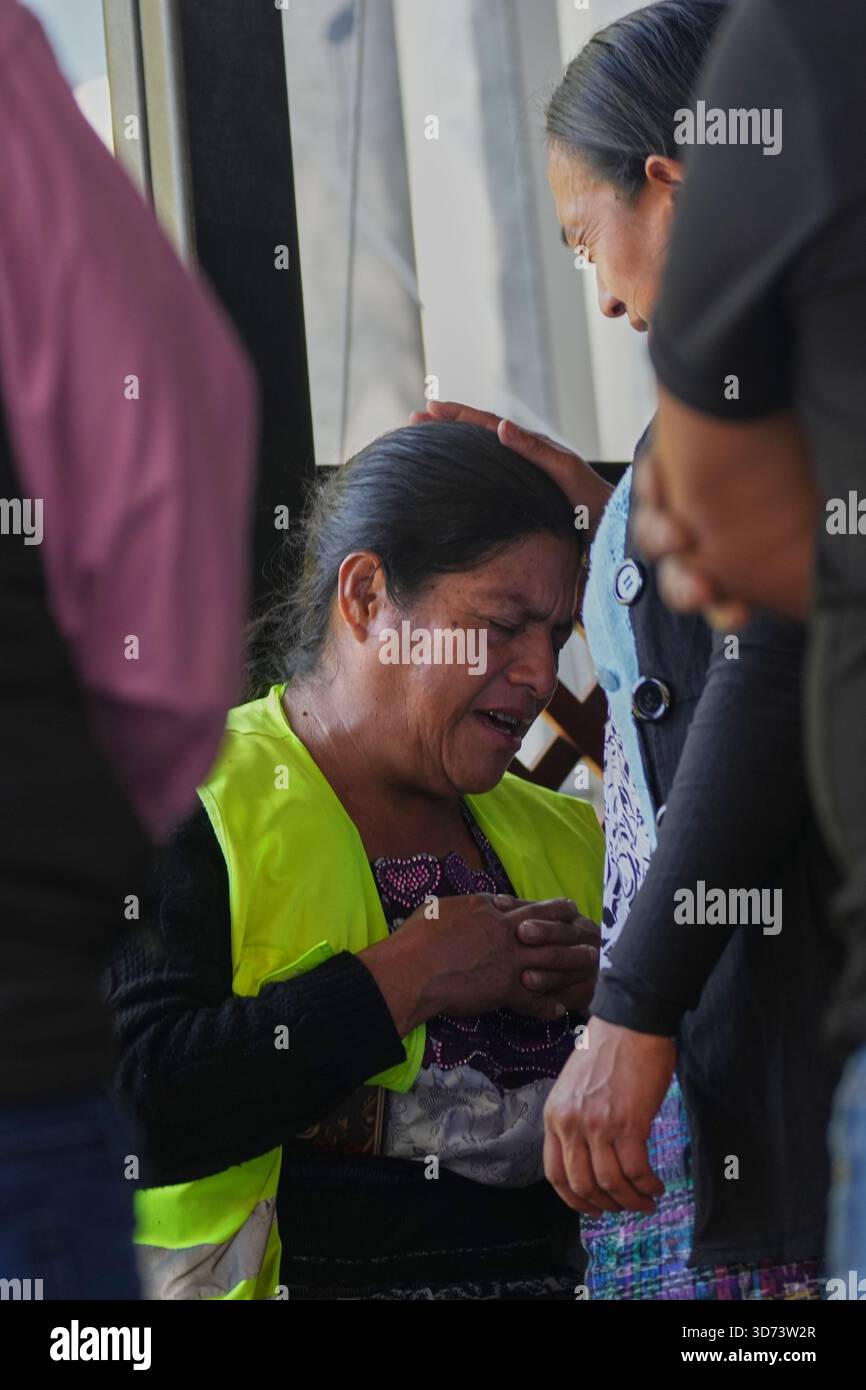 Vilma Pérez, the mother of migrant Maria Florinda Ríos Perez who was ...