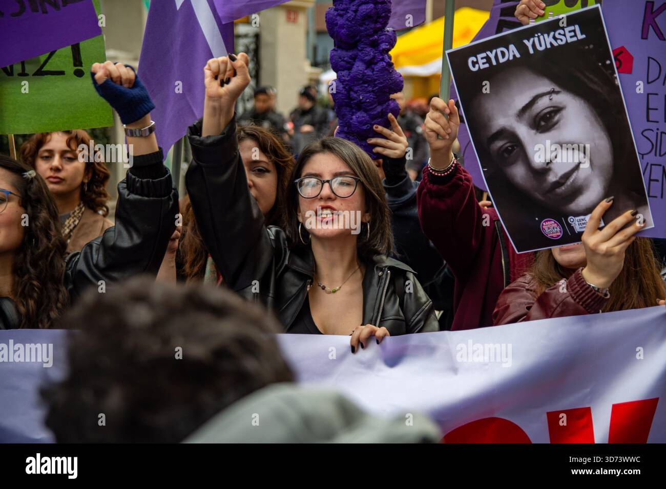 November 23, 2025, Istanbul, Istanbul, Turkey: Feminist protest ahead ...