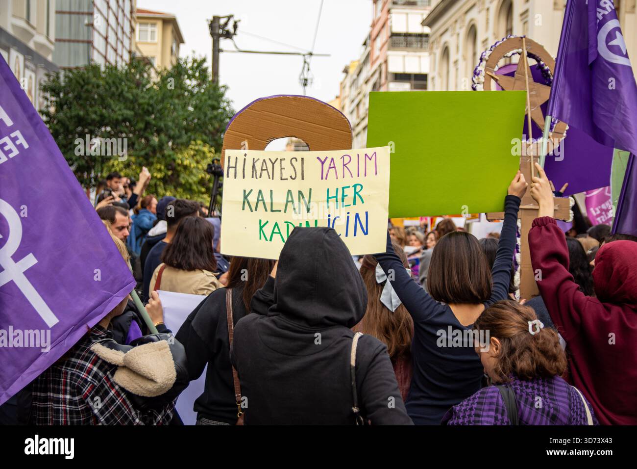 November 23, 2025, Istanbul, Istanbul, Turkey: Feminist protest ahead ...