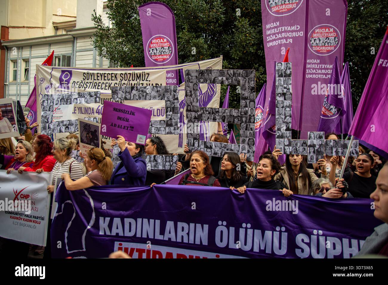 November 23, 2025, Istanbul, Istanbul, Turkey: Feminist protest ahead ...