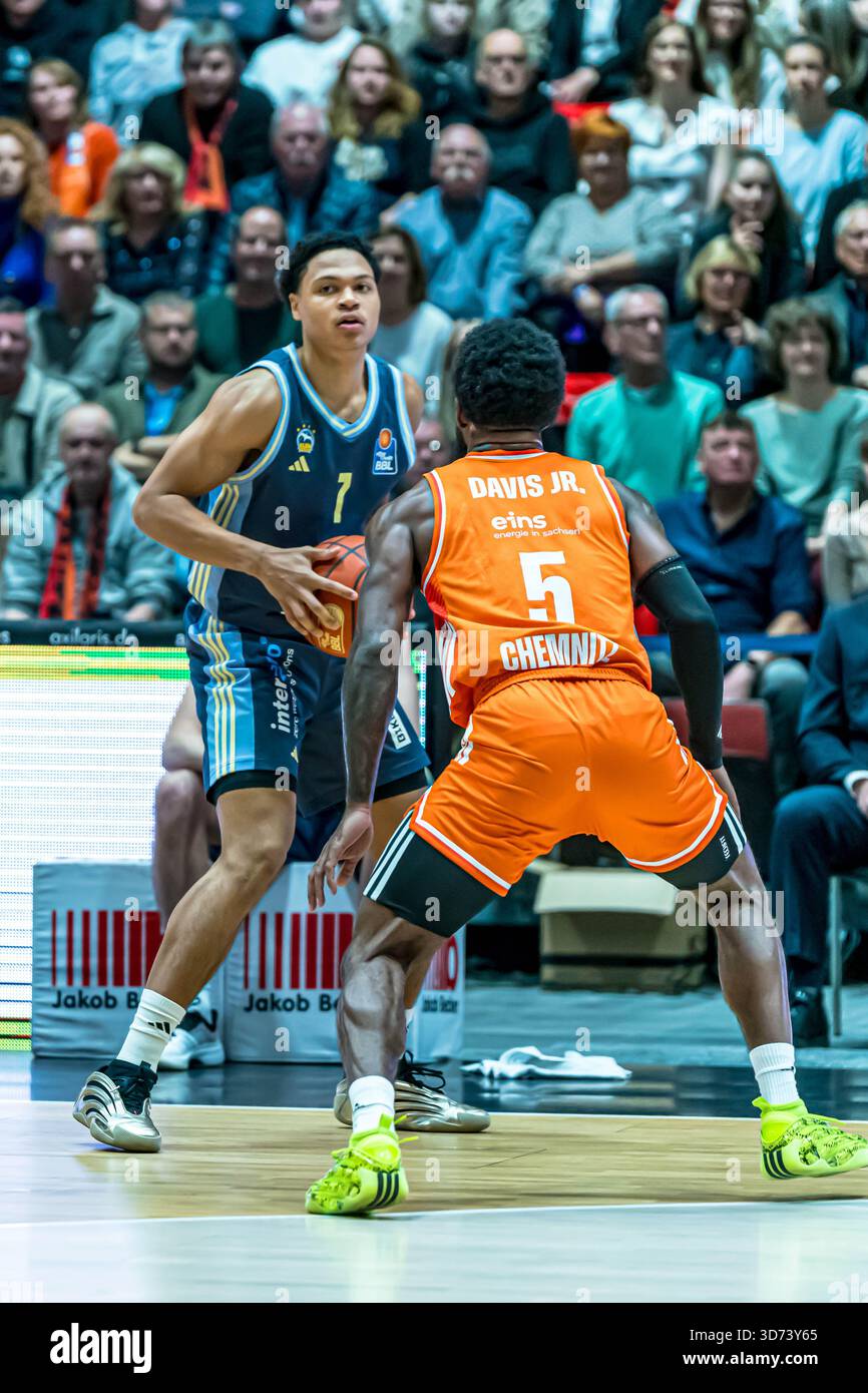 Chemnitz, Germany November 23, 2025: 1.BBL - 2025/2026 - Niners ...
