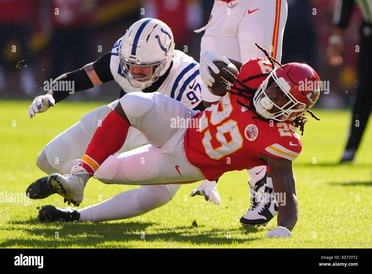 Indianapolis Colts defensive end Laiatu Latu (97) tackles Kansas City ...