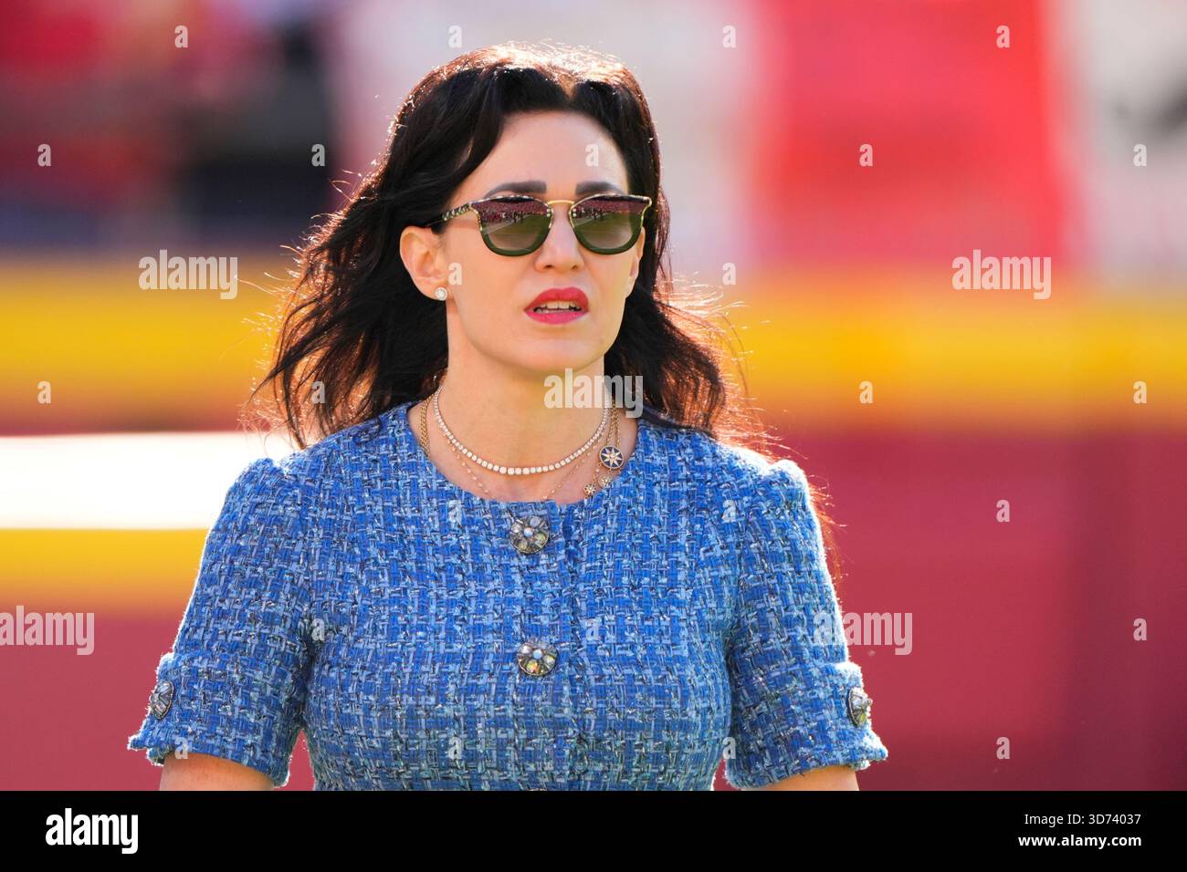 Indianapolis Colts owner and CEO Carlie Irsay-Gordon on the field ...