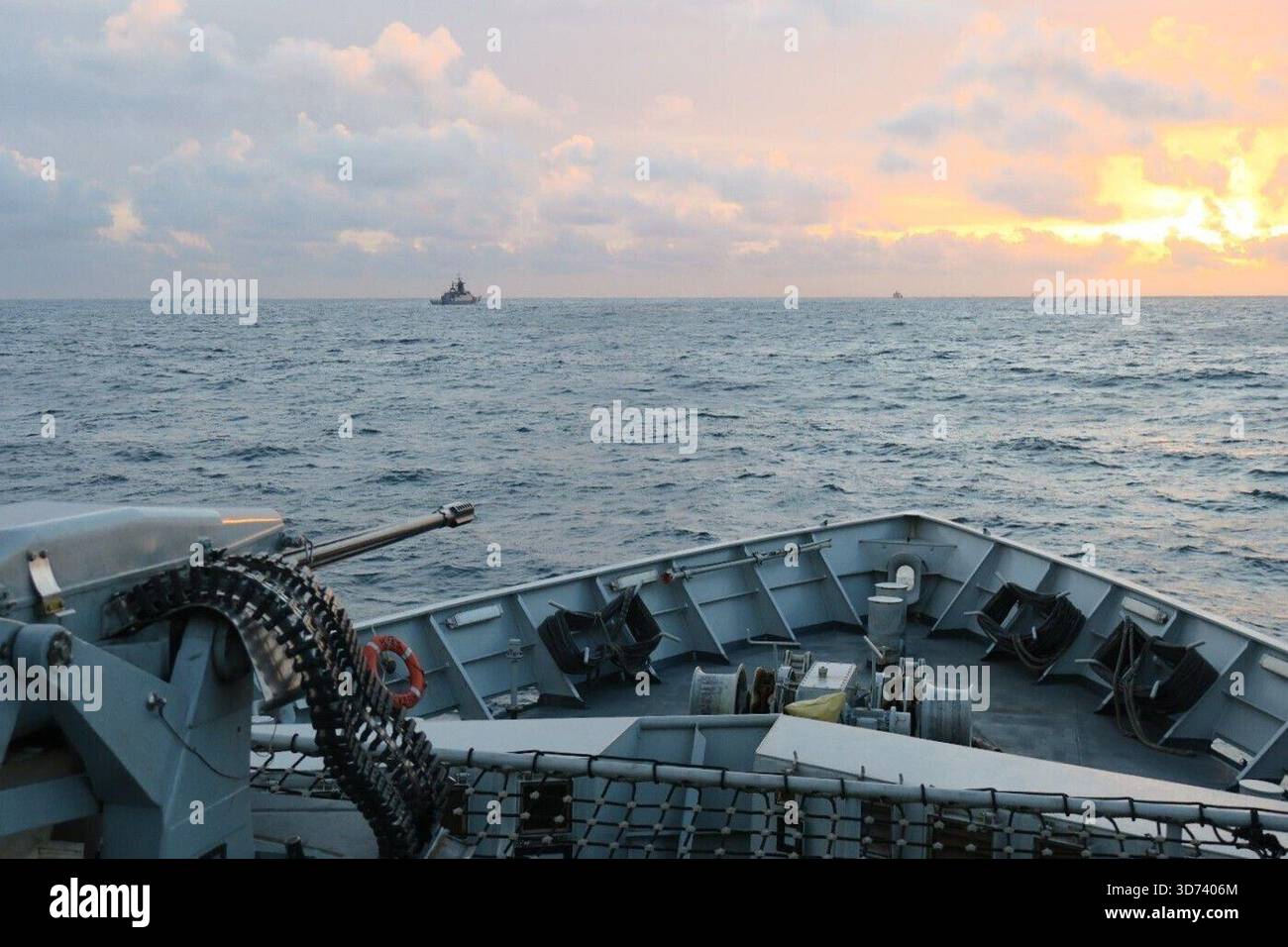 In this undated photo released by the United Kingdom Ministry of ...
