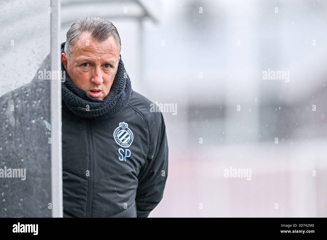 Headcoach Sjaak Polak of Club YLA pictured before a female soccer game ...