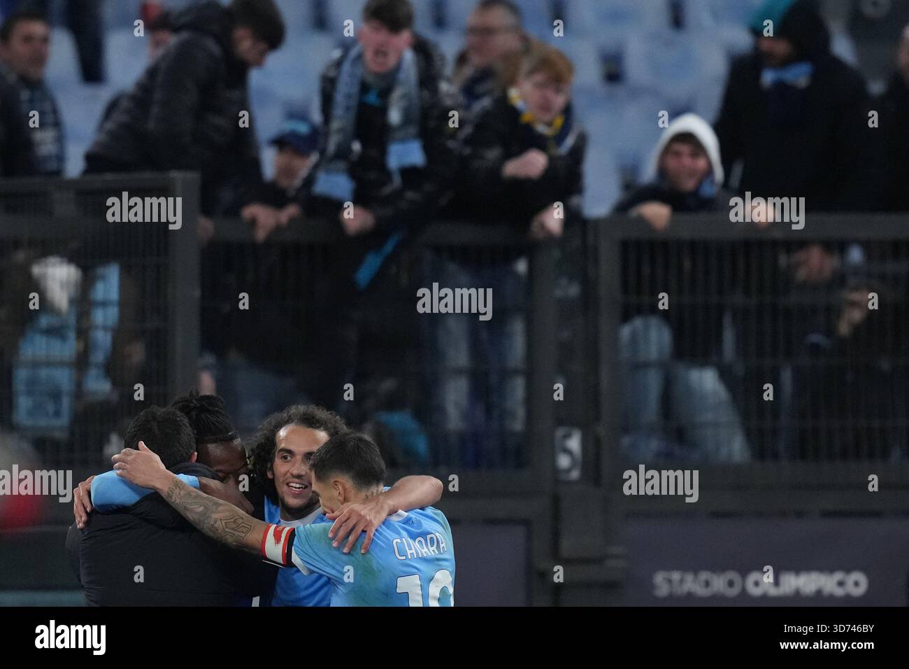 Lazio’s Tijjani Noslin celebrates after scoring during the Serie A ...