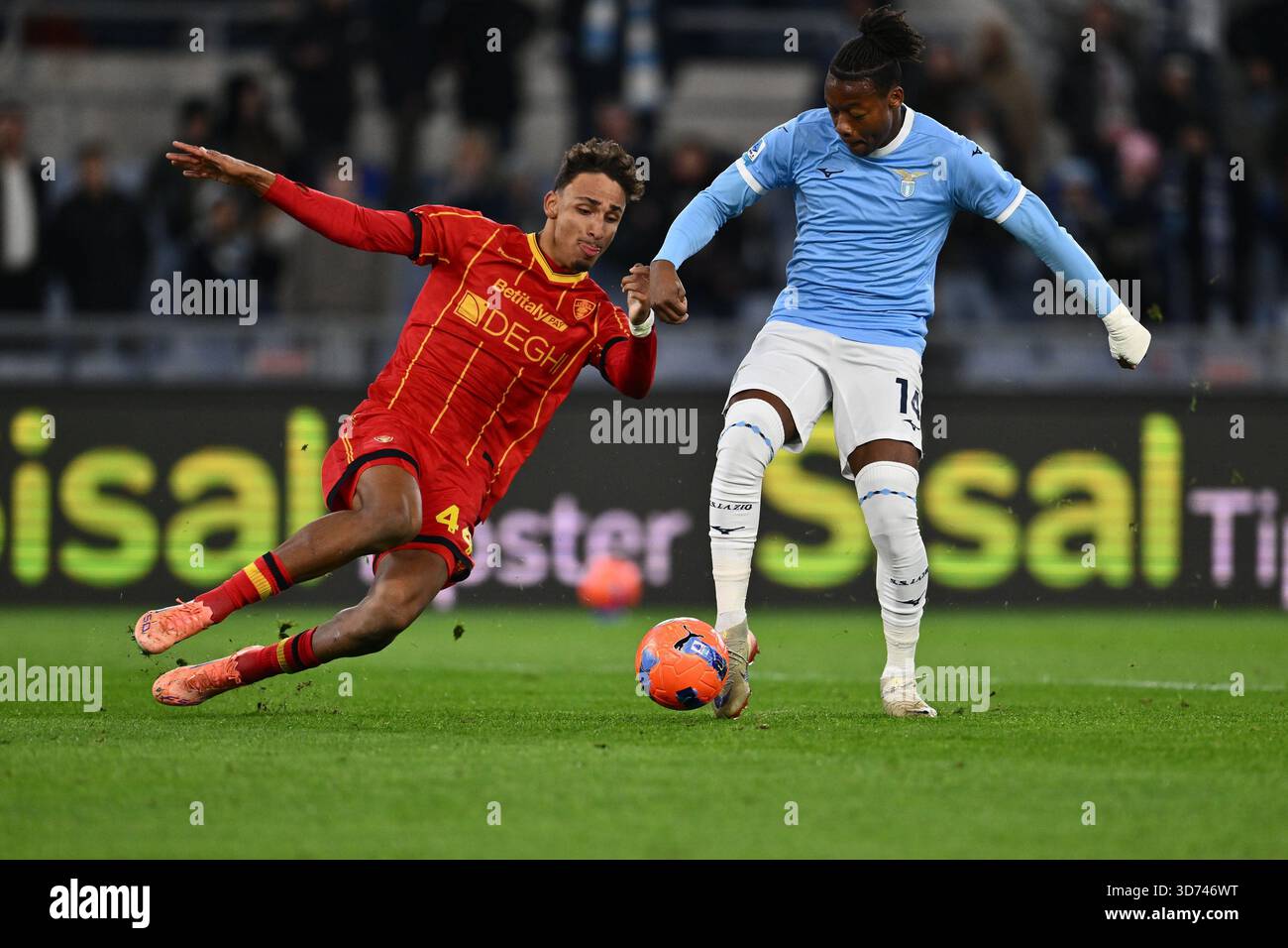Tijjani Noslin of S.S. Lazio scores the goal for 2-0 during the 12th ...