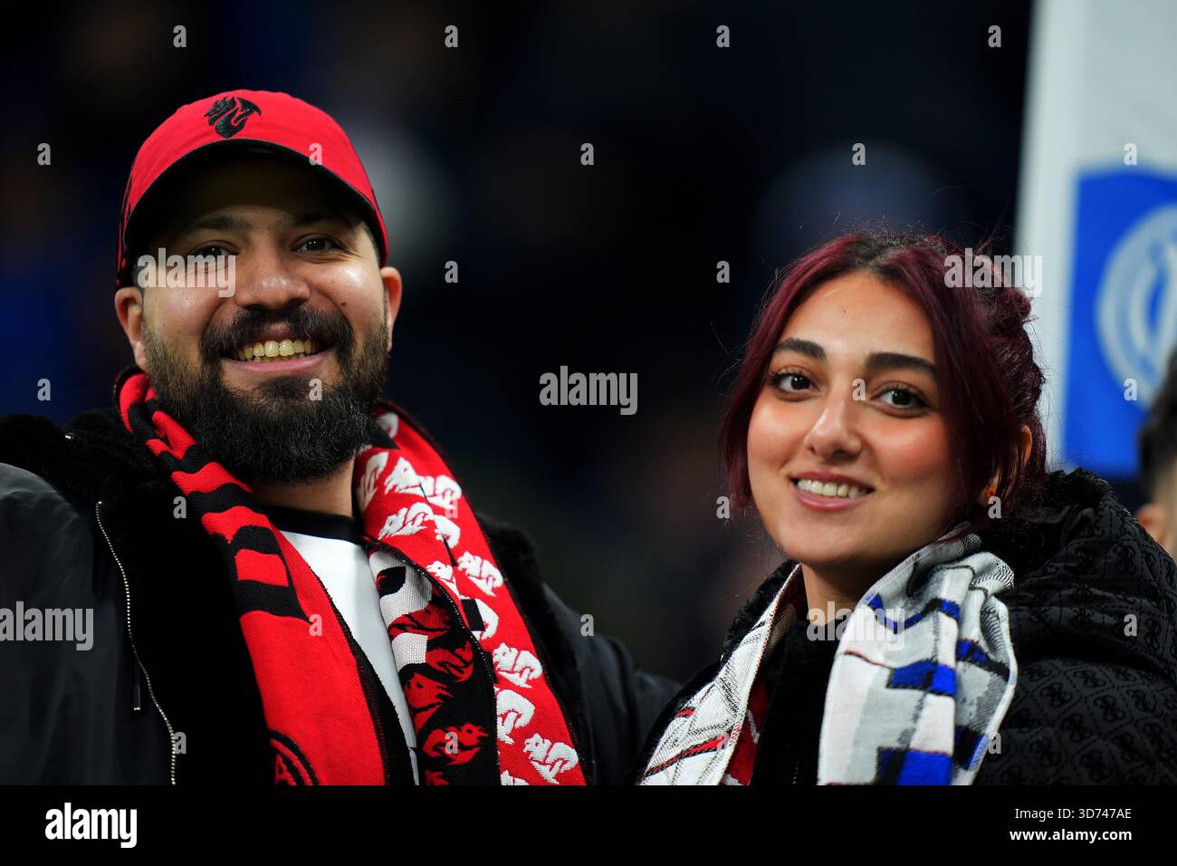 Inter Milan’s supporters and AC Milan’s fans togheter during the Serie ...