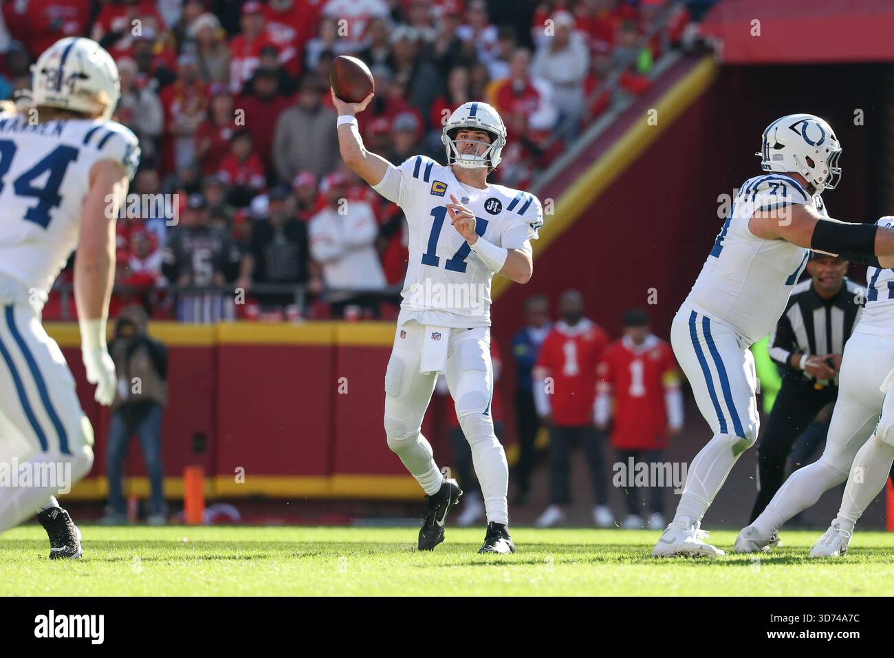 November 23, 2025: Indianapolis Colts quarterback Daniel Jones (17 ...