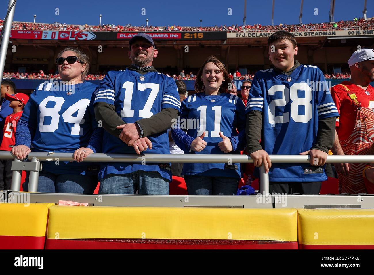 November 23, 2025: Indianapolis Colts fans pose for a photo during the ...