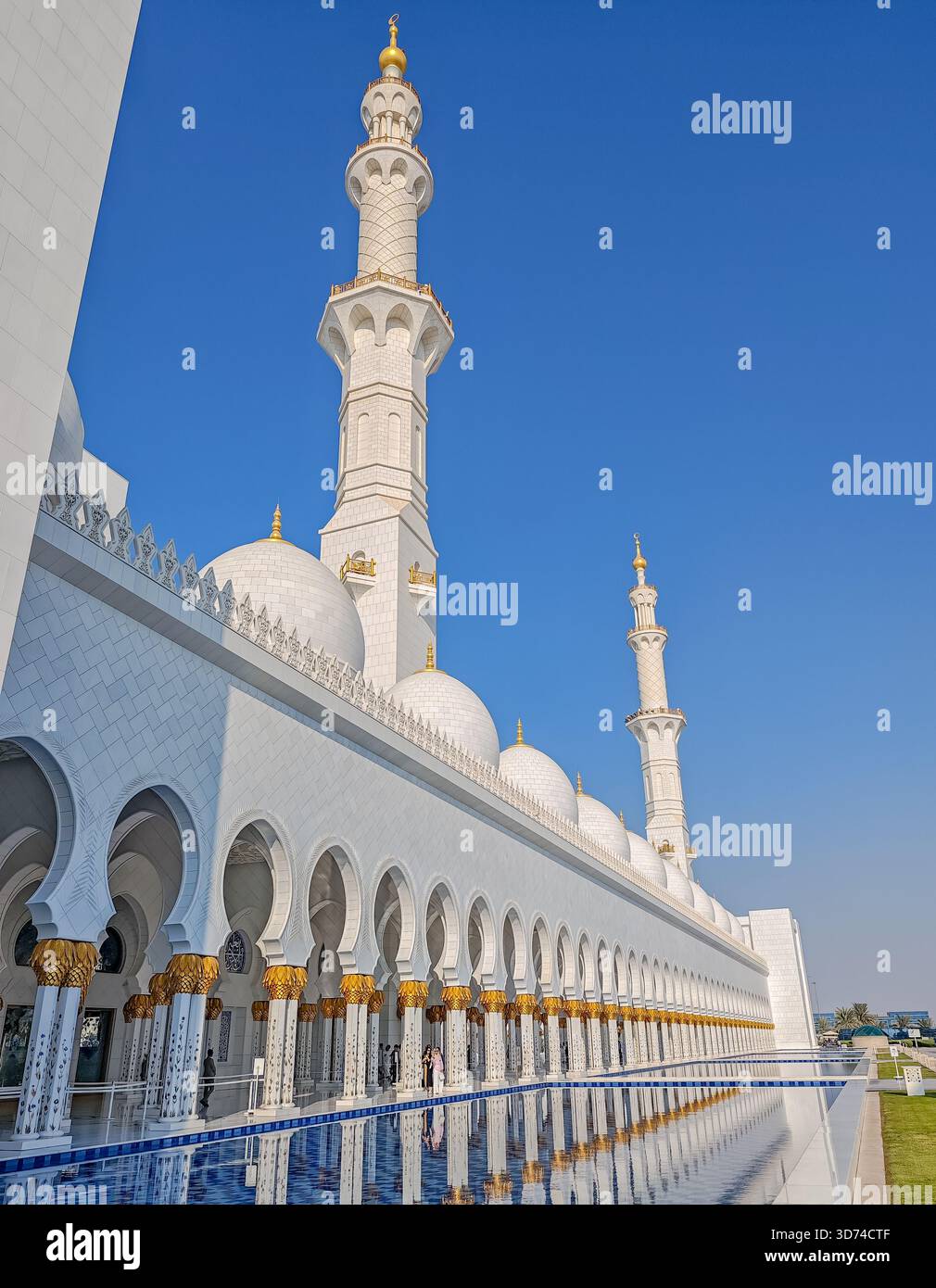 Sheikh Zayed Grand Mosque in Abu Dhabi, United Arab Emirates. One of ...