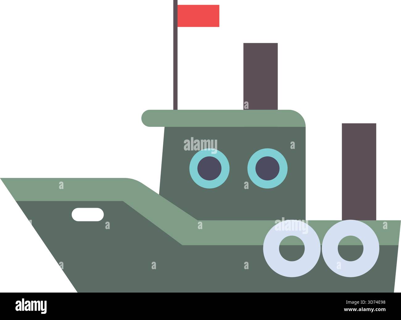 Gun icon digital red Stock Vector Images - Alamy