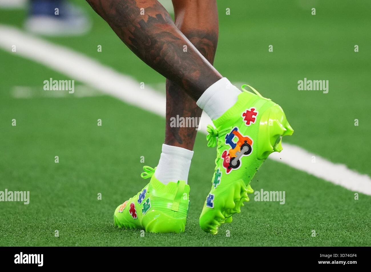 The cleats of Philadelphia Eagles wide receiver Devonta Smith (6) are ...