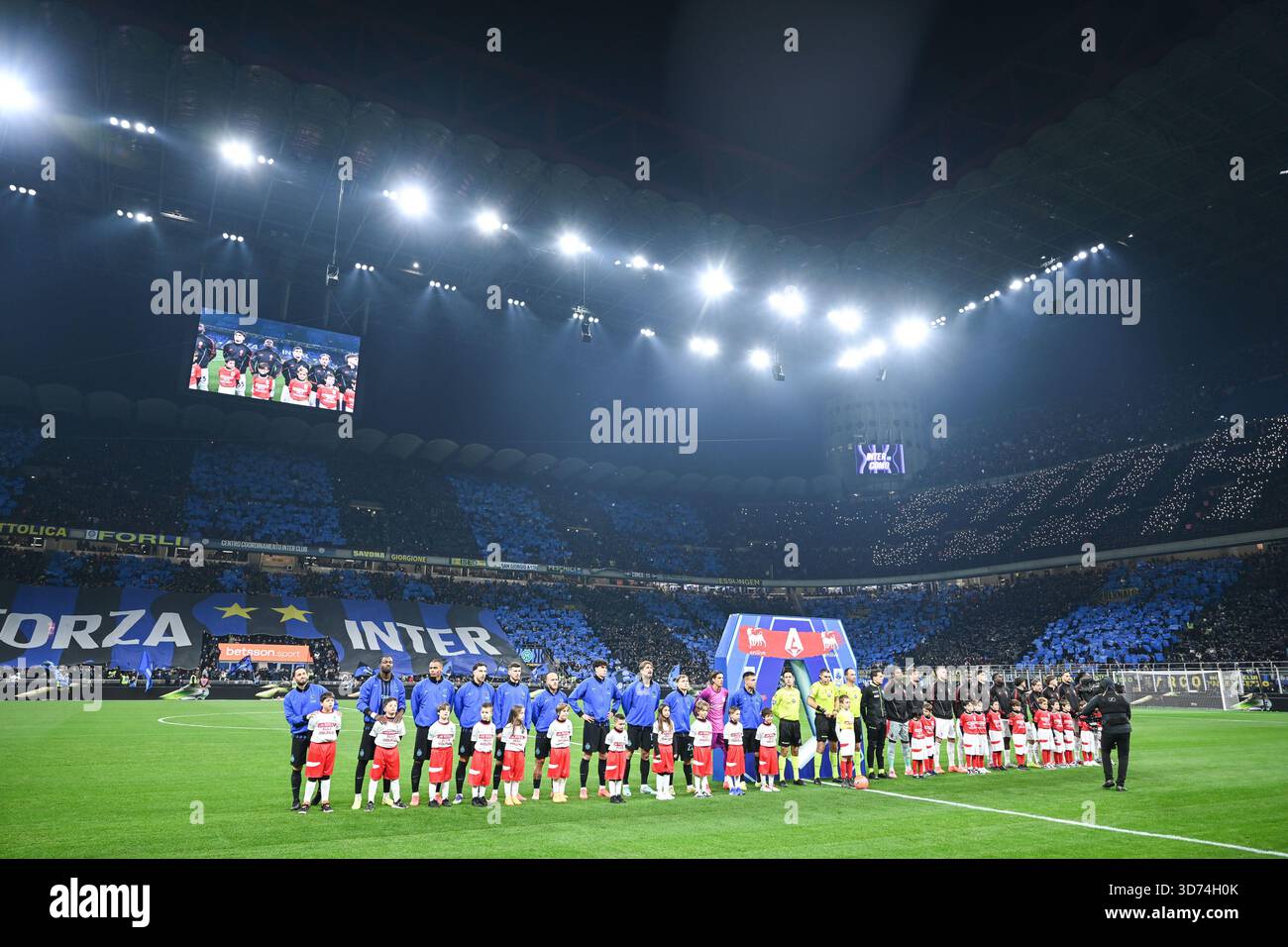General view of Giuseppe Meazza San Siro Siro before the Italian Serie ...