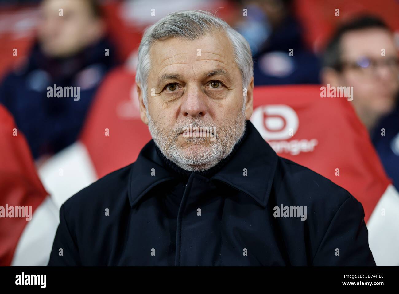 Lille's head coach Genesio Bruno before the the French League One ...