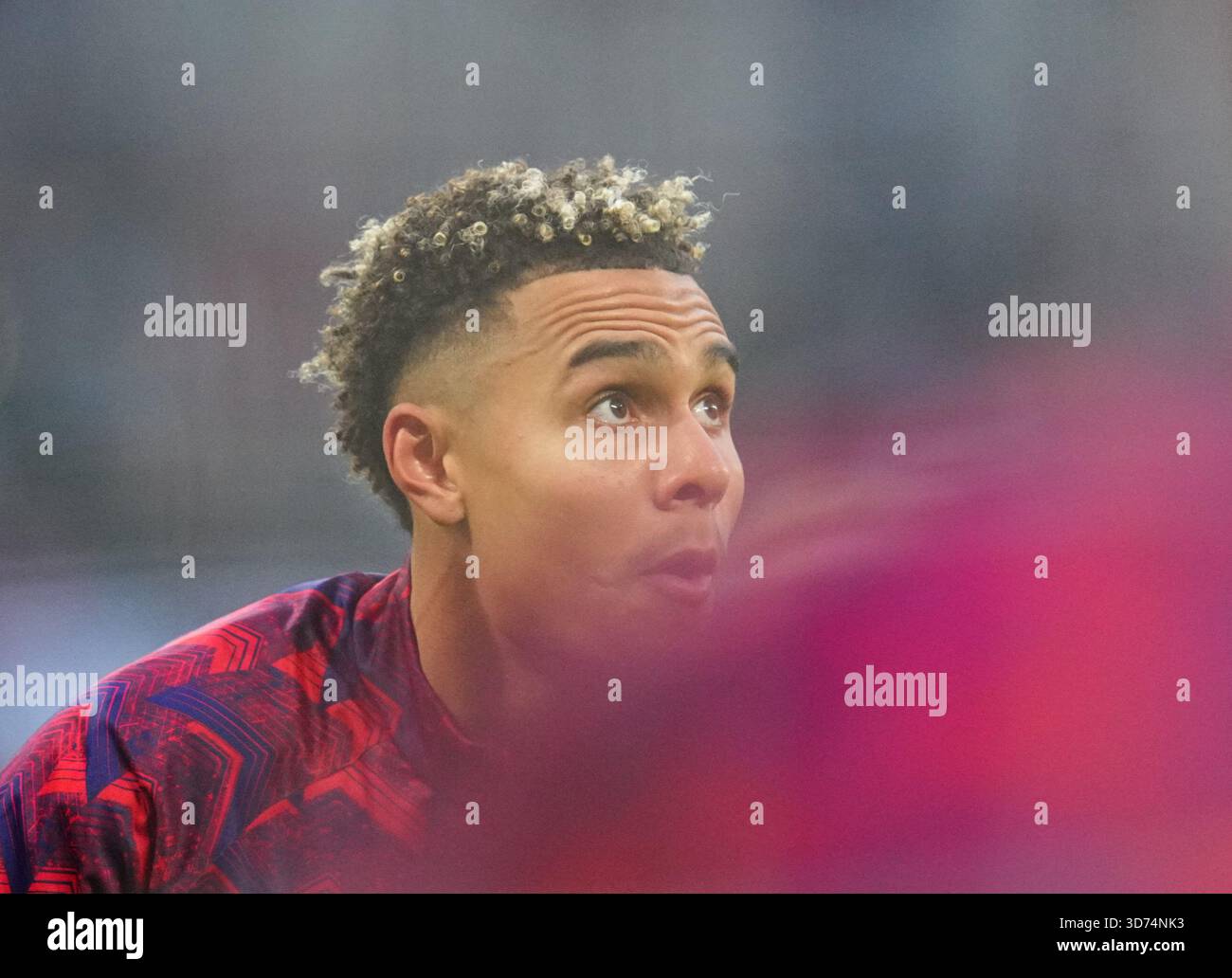 November 23 2025: Antonio Nusa of RB Leipzig looks on during a 1 ...