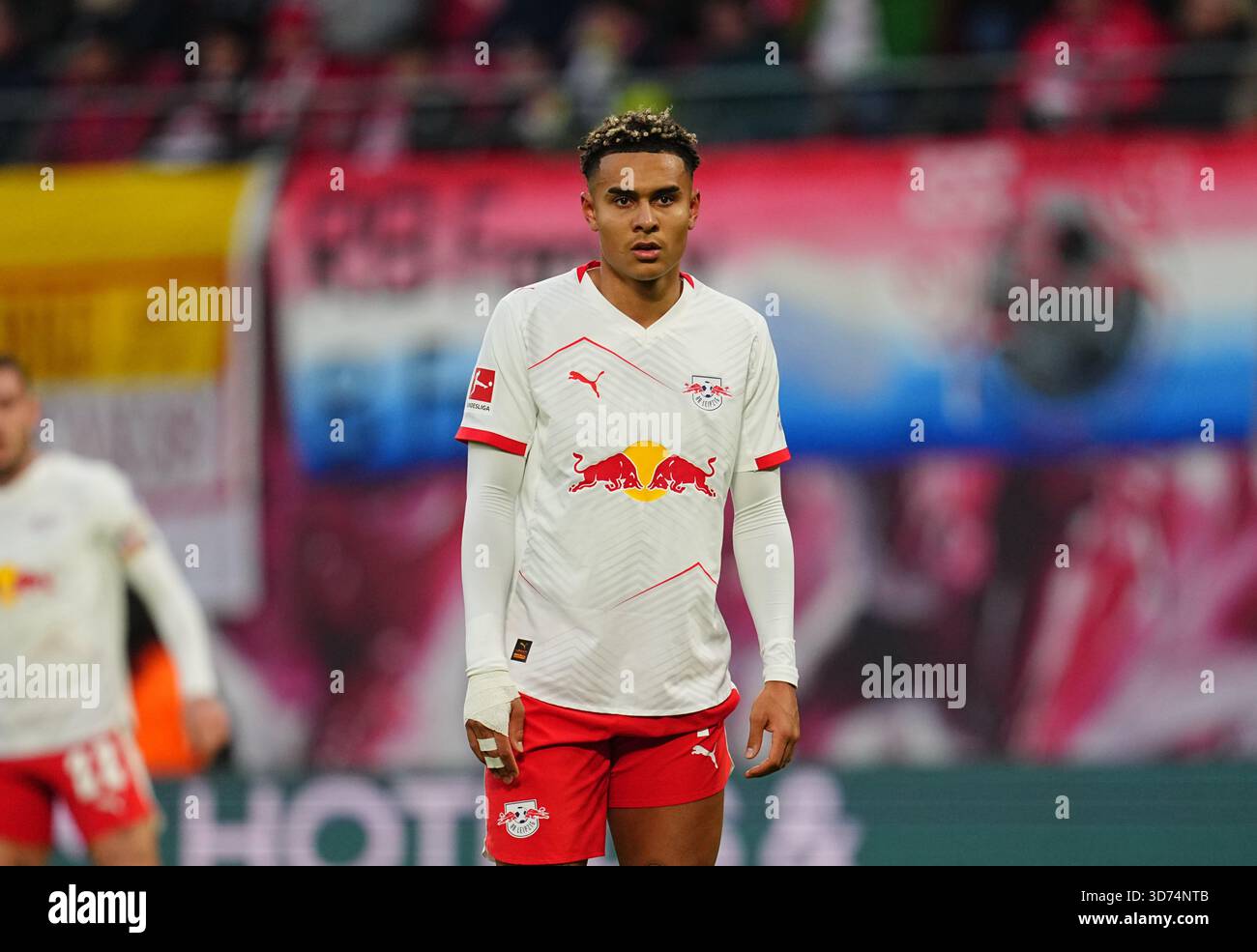 November 23 2025: Antonio Nusa of RB Leipzig looks on during a 1 ...