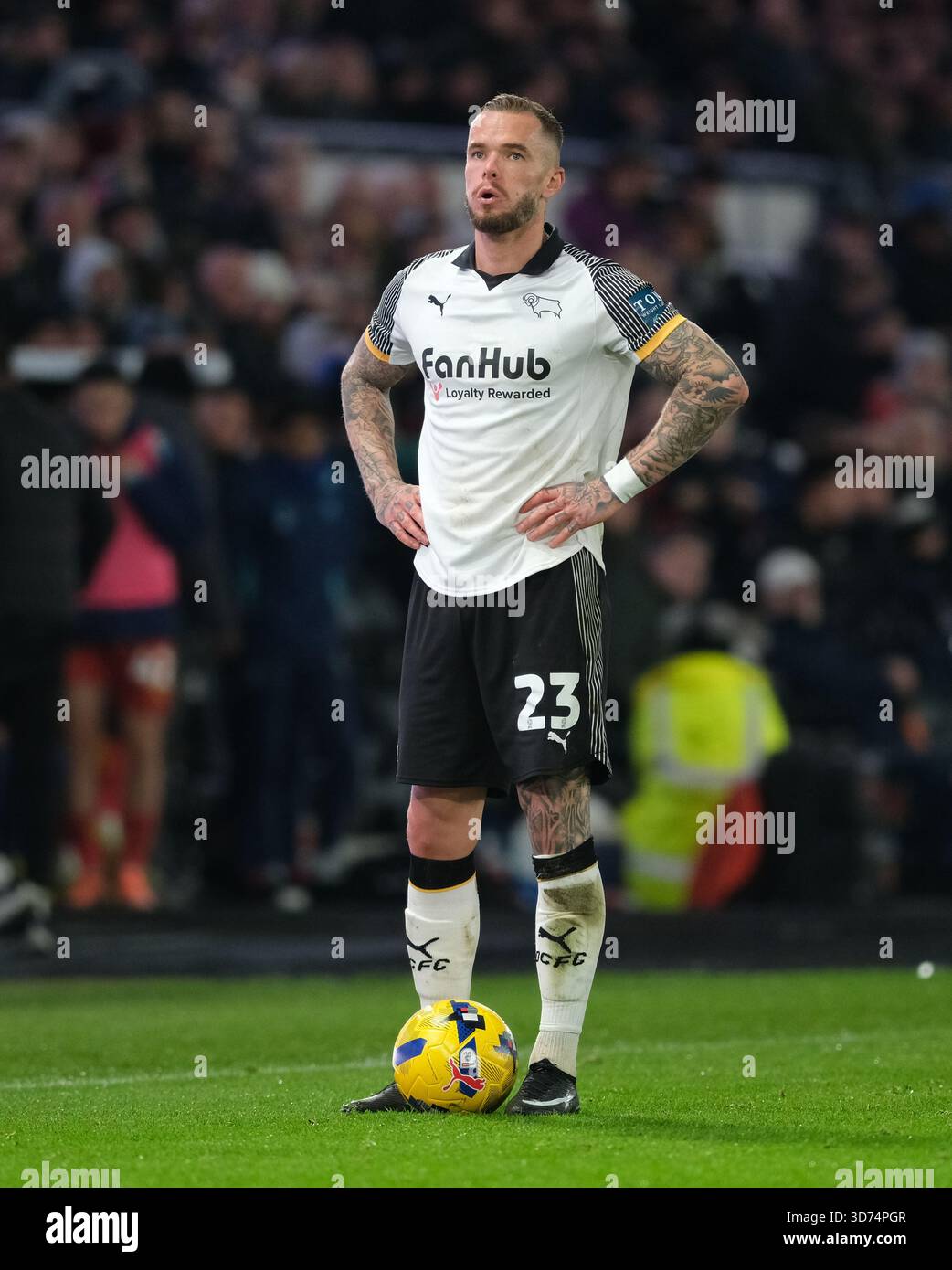 Joe Ward of Derby County seen during the EFL Championship football ...