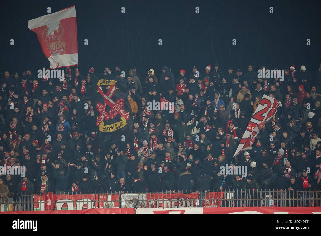 Monza football supporters during AC Monza vs Cesena FC, Italian soccer ...