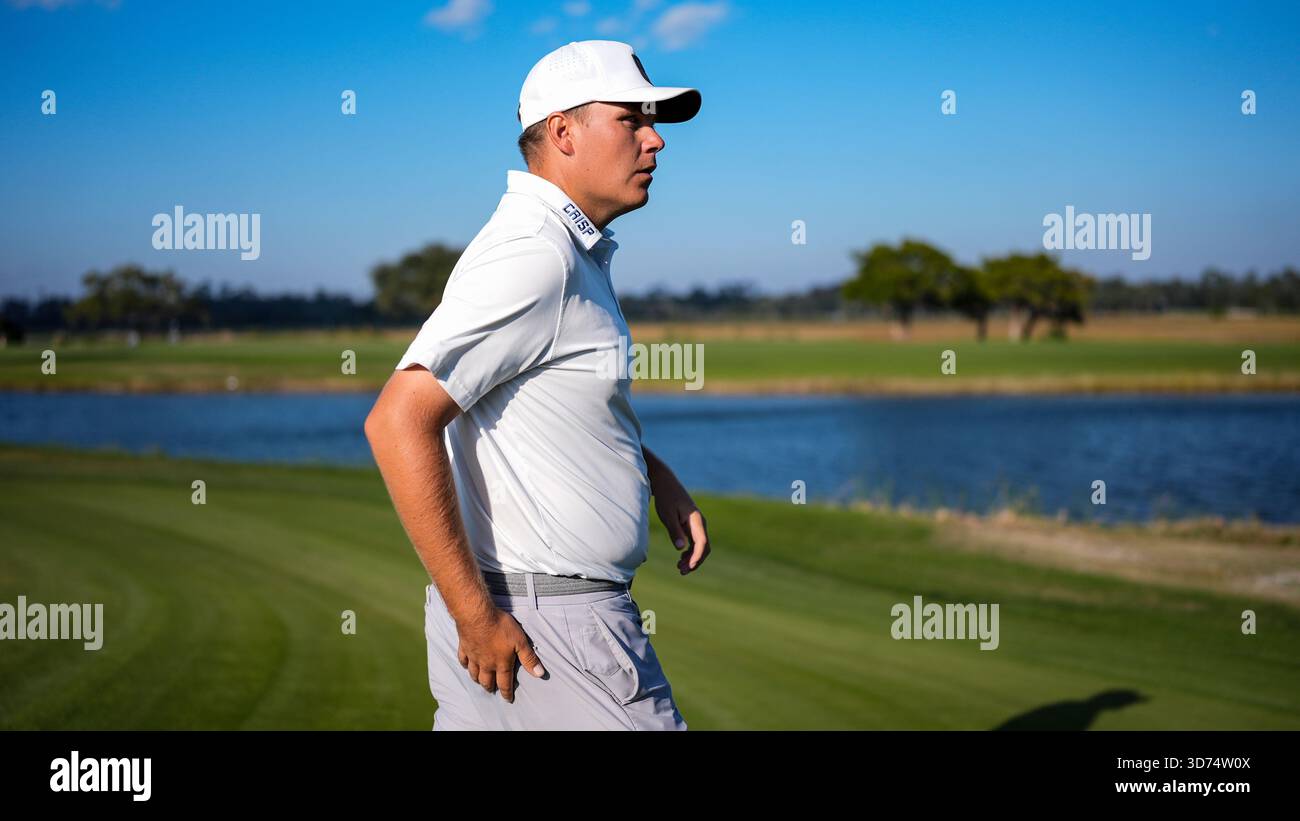 Sami Valimaki walks off the 15th green during the final round of the ...