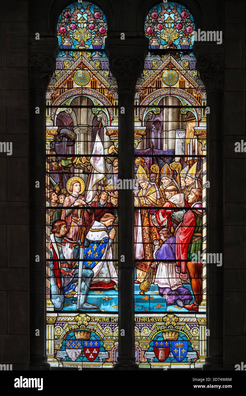 Nancy - Stained glass windows of the Notre-Dame-de-Lourdes Basilica in ...